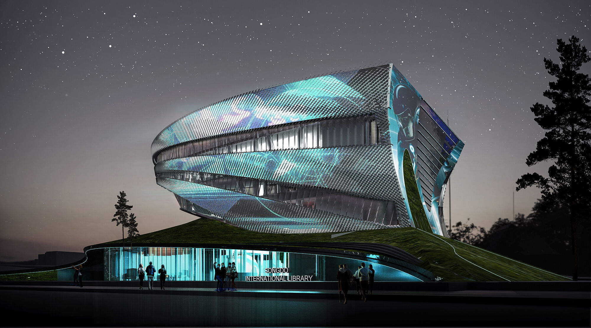 Gallery of Songdo International Library Design Submission | 10 Design ...
