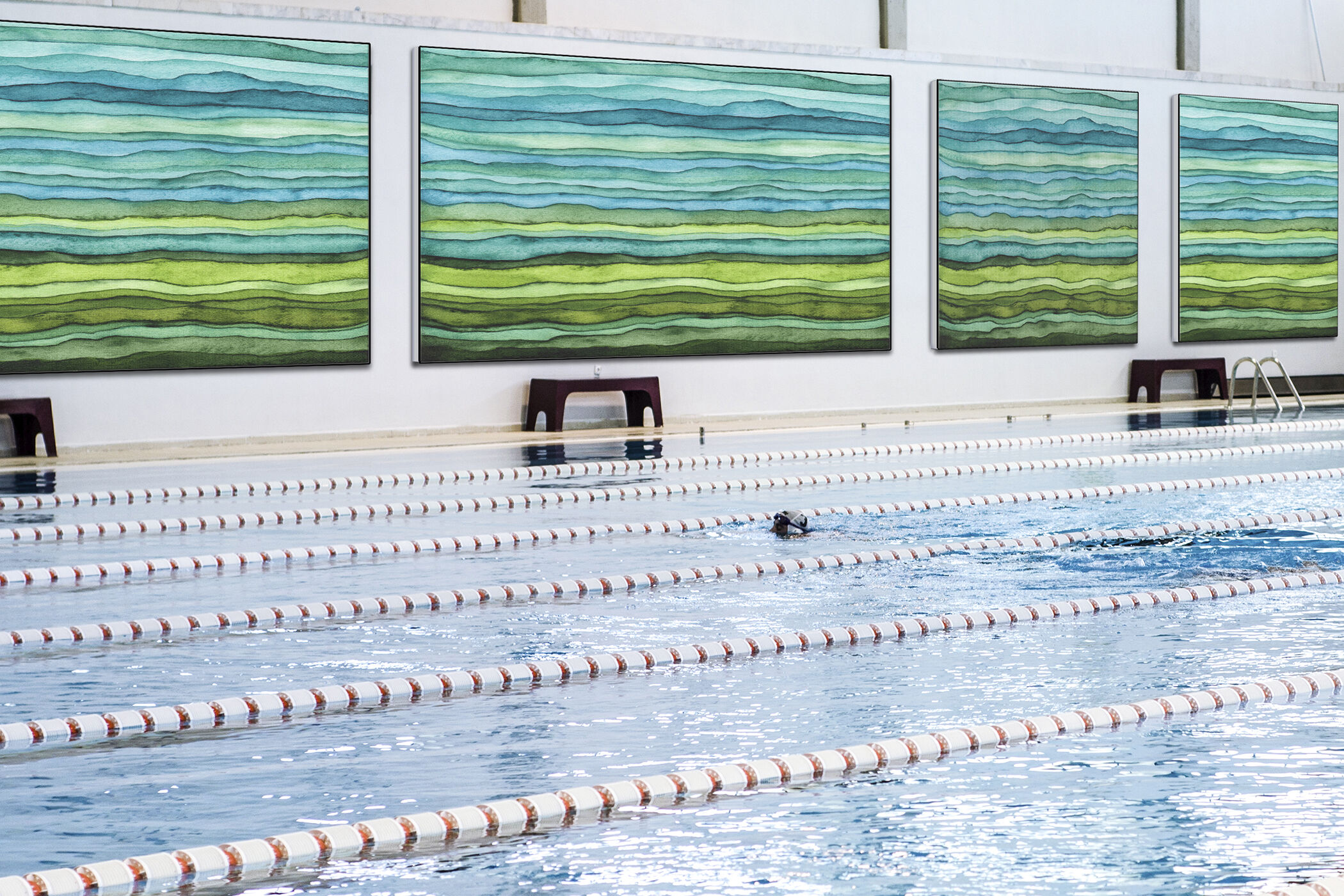 Pool Sound Absorbers van Acoustiwall® Decoratieve geluidsbeheersing ...