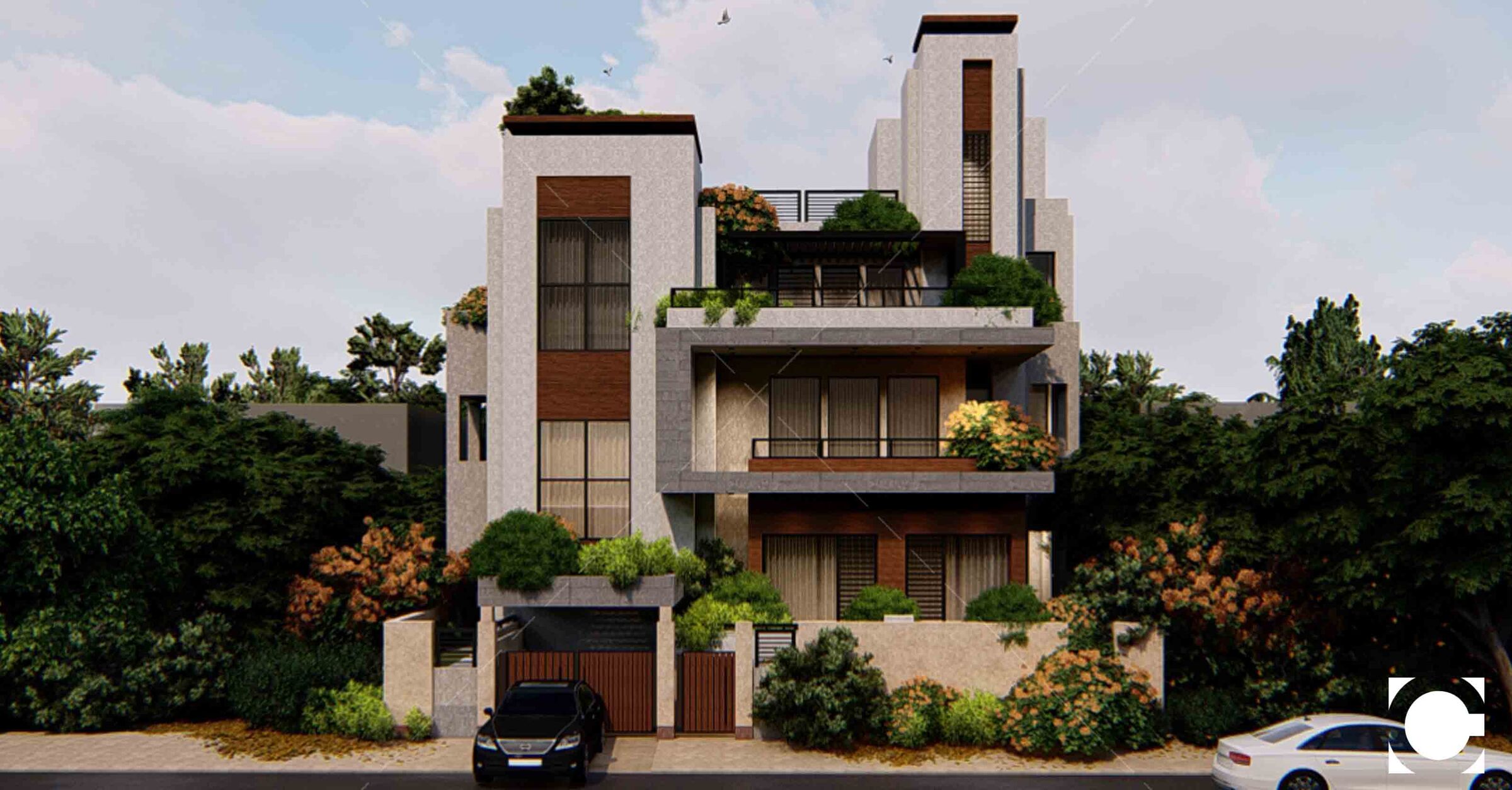 slotted house | Chaukor Studio | Archello