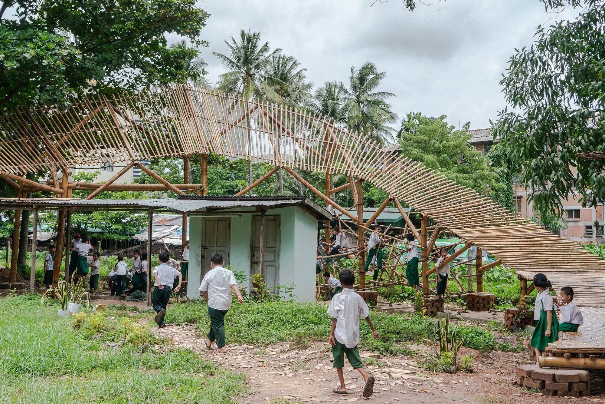 Bamboo Playground | Blue Temple | Archello
