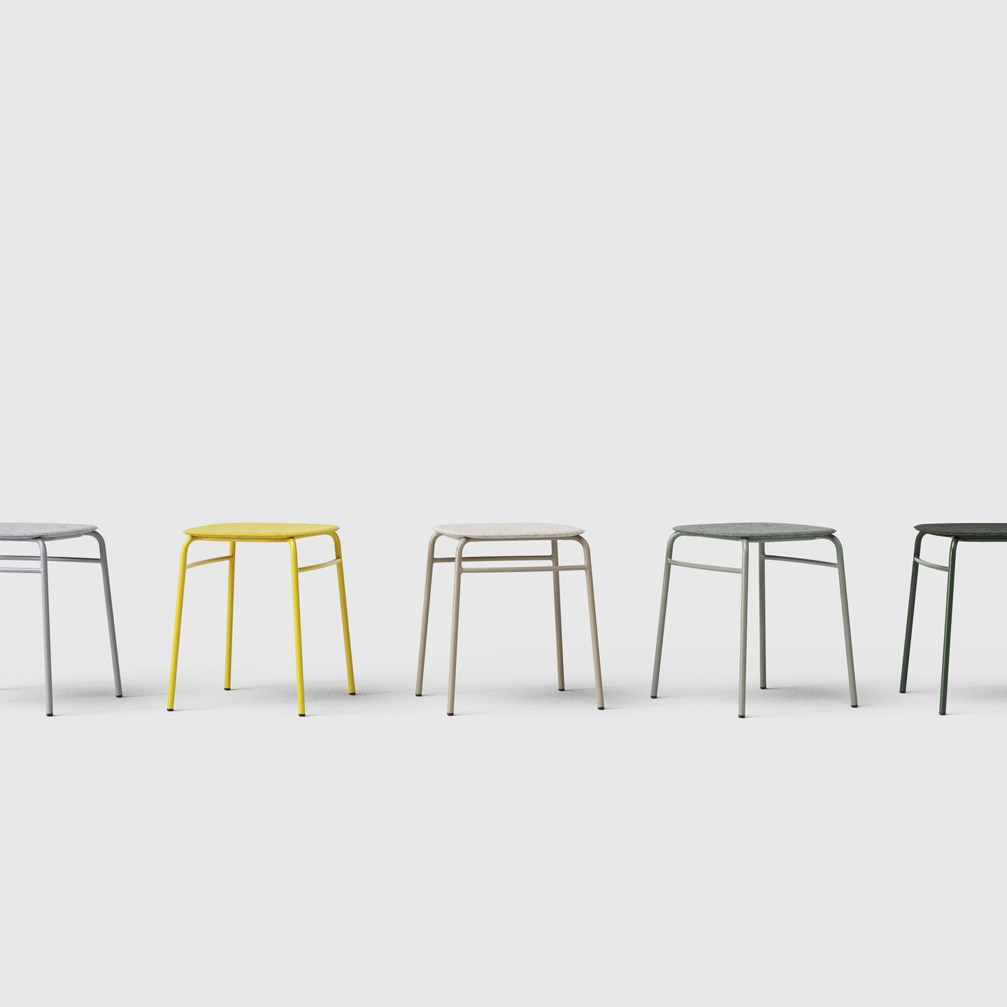 Twist PET Felt Stack Stool by De Vorm | Archello