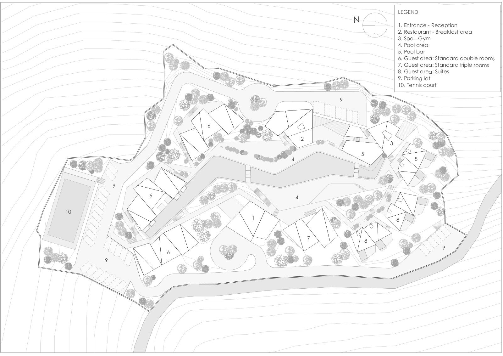 Gallery of A twisted prismatic approach of a boutique hotel | Barault ...