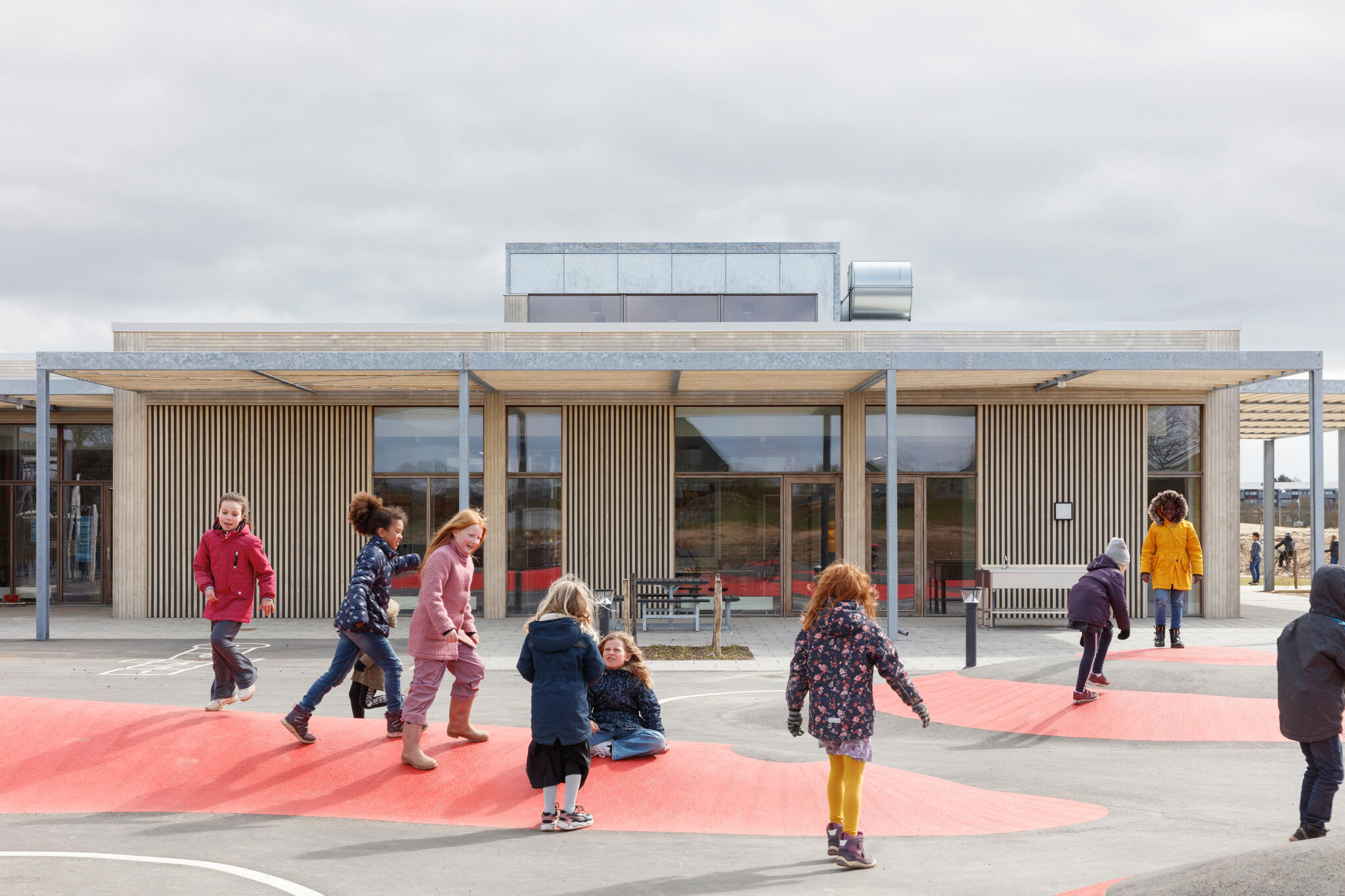 Erlev School by Arkitema Architects marks a new generation of timber ...