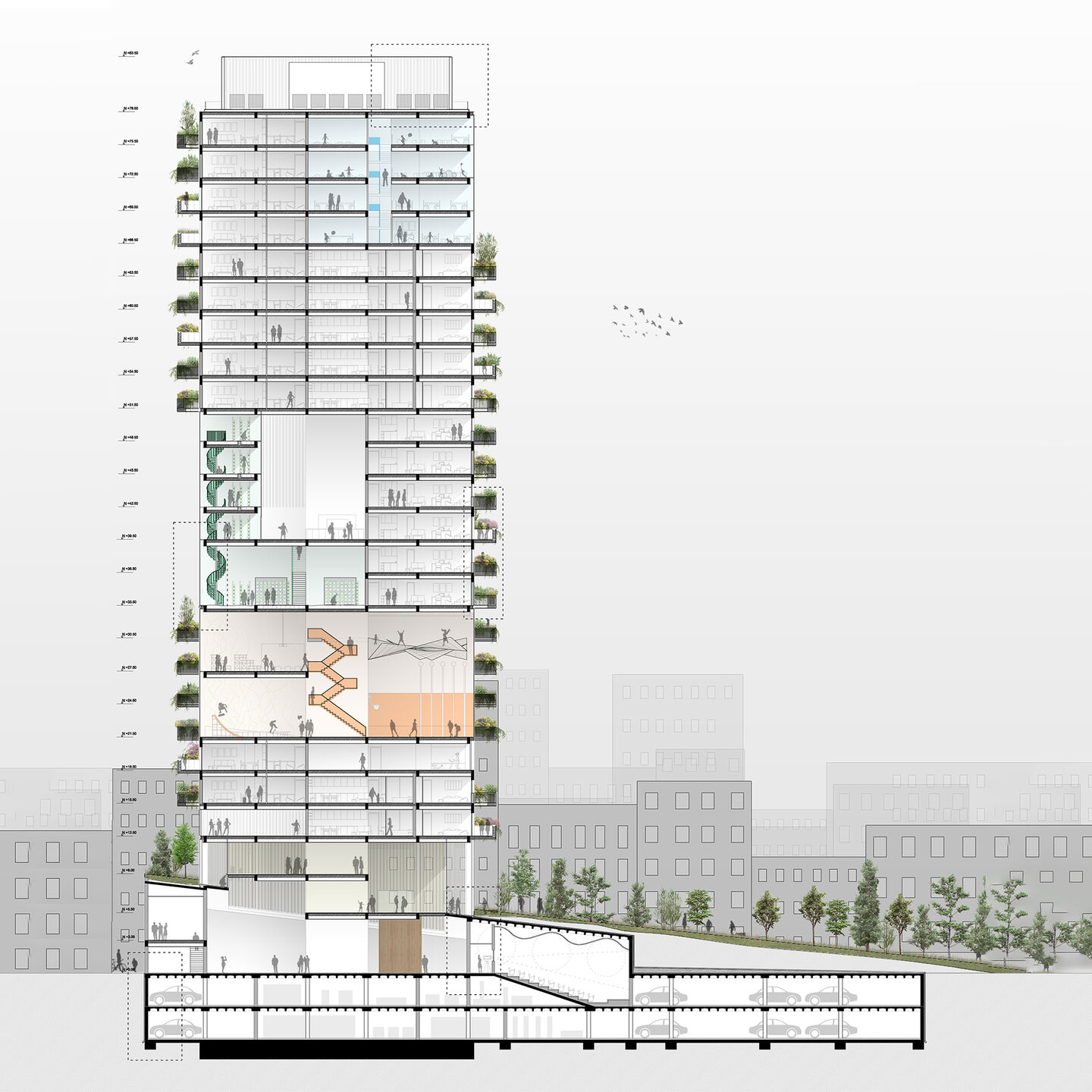 Gallery of Vertical City | NoName Architecture | Media - 2