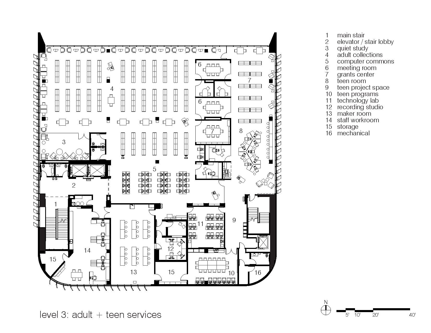 Gallery of River Center Branch Library | Schwartz/Silver Architects ...