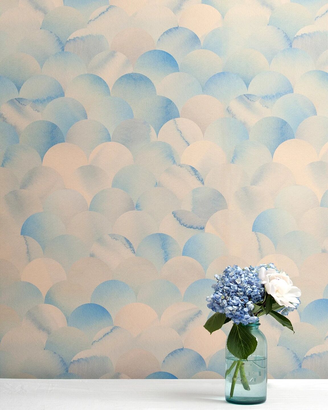 Finisterra Azurite Wallpaper by Flat Vernacular | Archello