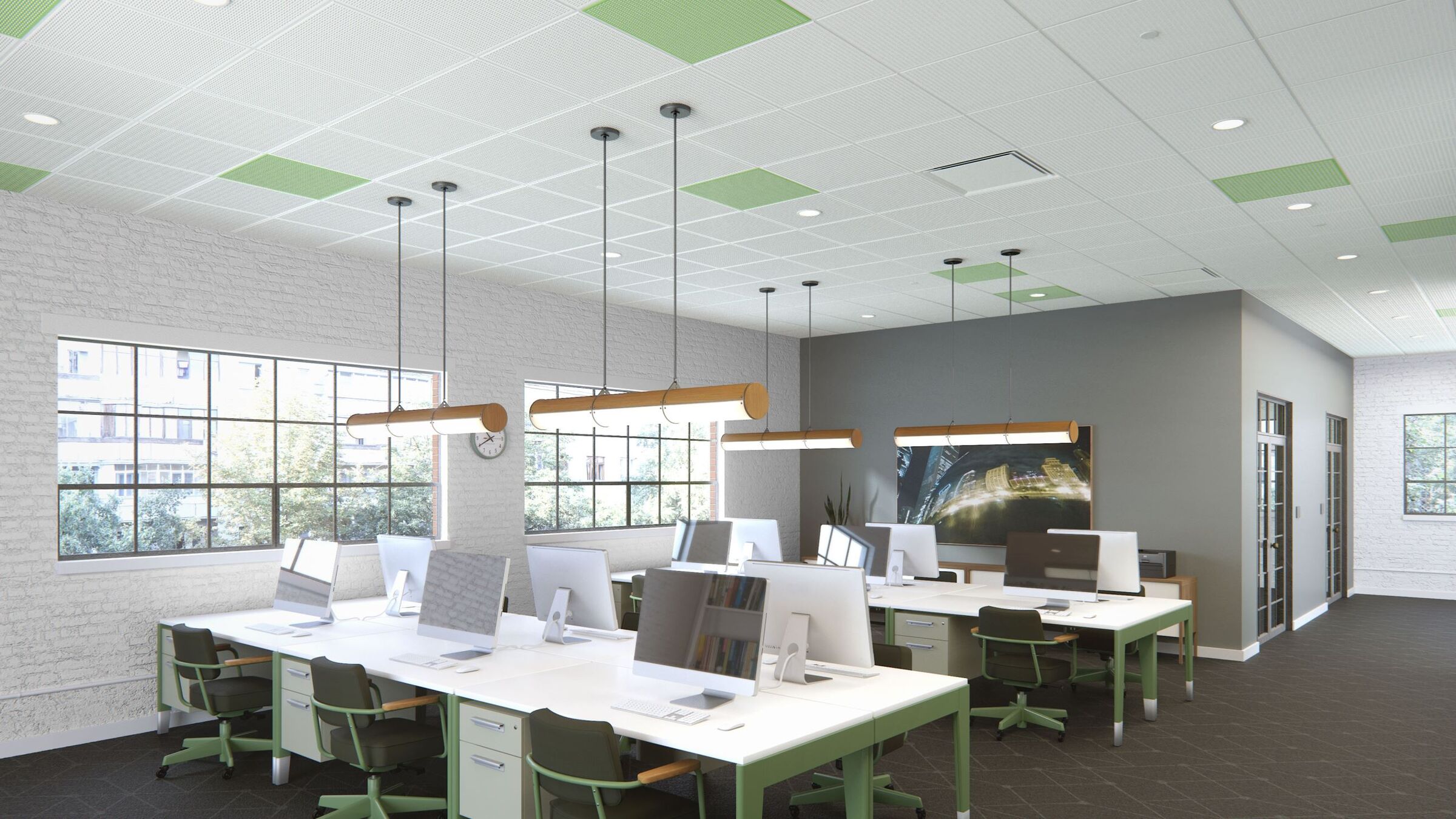 USG Danoline™ Lay-In Acoustical Perforated Gypsum Panels da USG ...