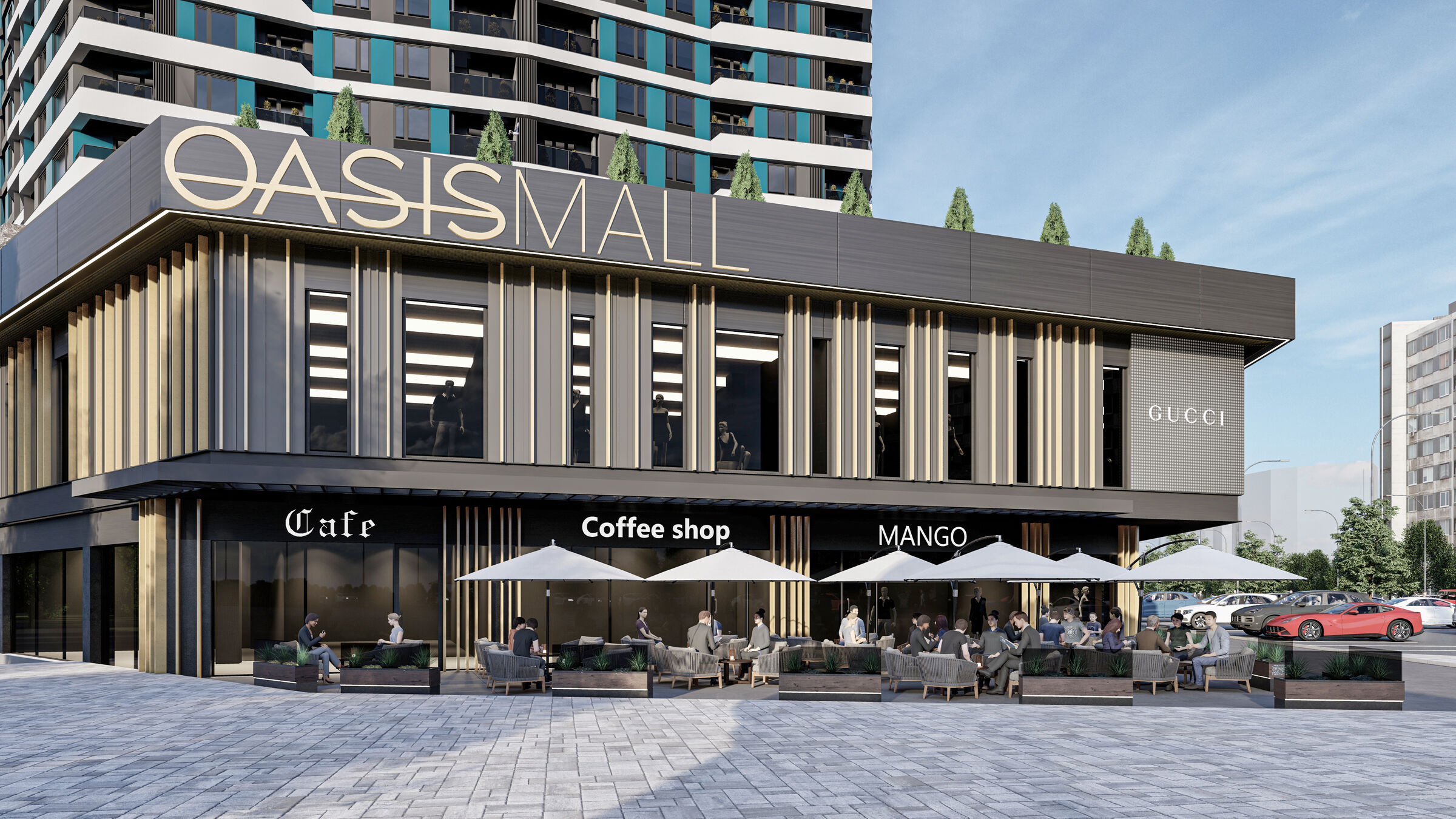 Gallery of Oasis Mall Façade | AB+Partners | Media - 7