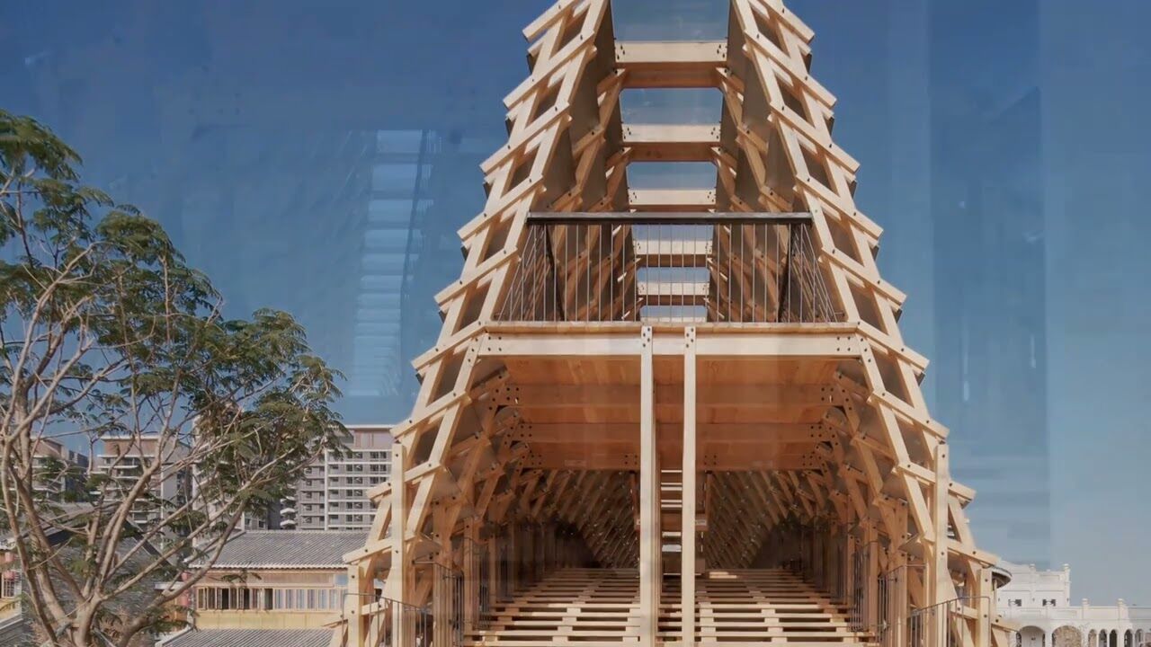 Timber Bridge in Gulou Waterfront | LUO studio | Archello