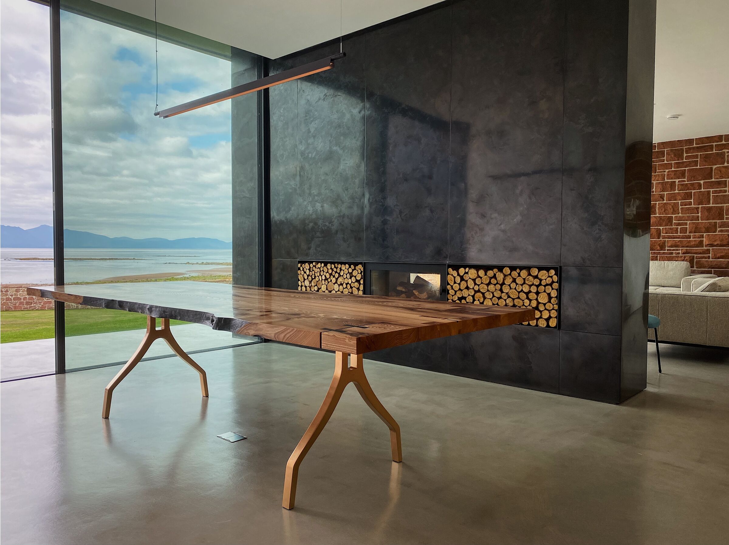 Maonog Scottish Elm Slab Dining Table by Faolchú | Archello