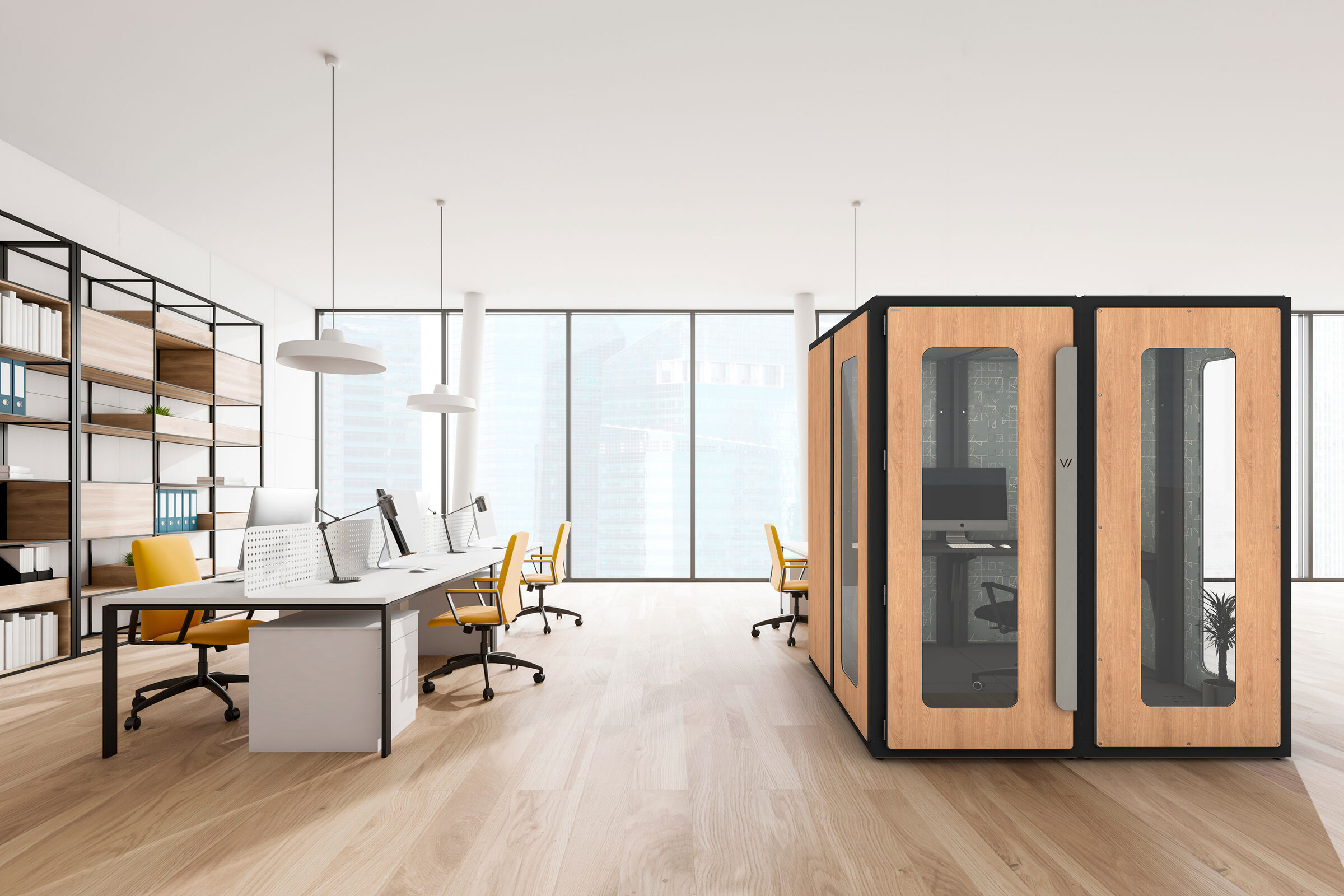 VicBooth Office Focus Cube 2x2 por Vicoustic | Archello