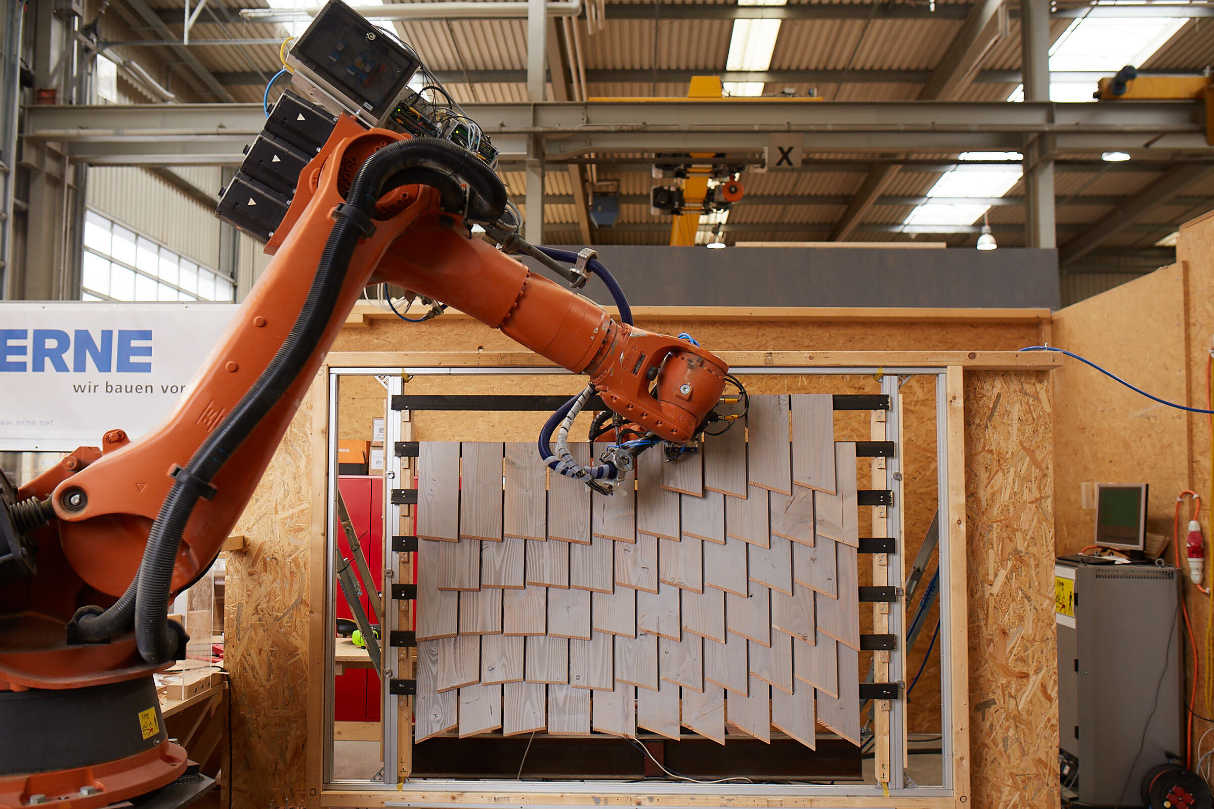 Digitally designed and robotically crafted CoDe Facades innovate with Swiss building traditions ...