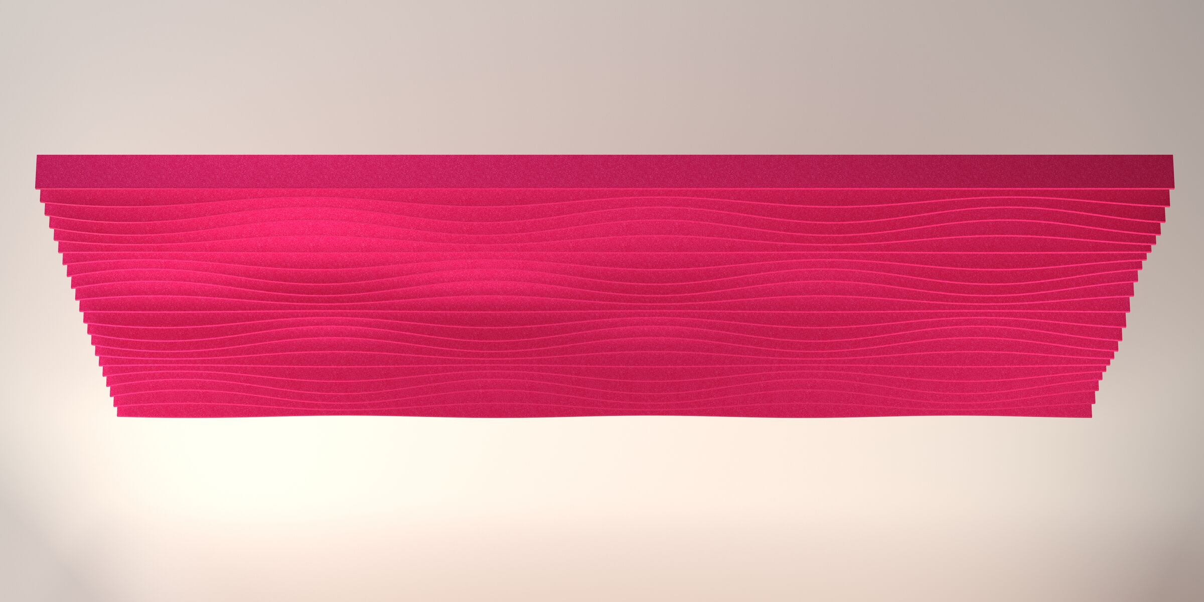 Impact Acoustic による Acoustic Ceiling Baffle Wave Sine Bespoke | Archello