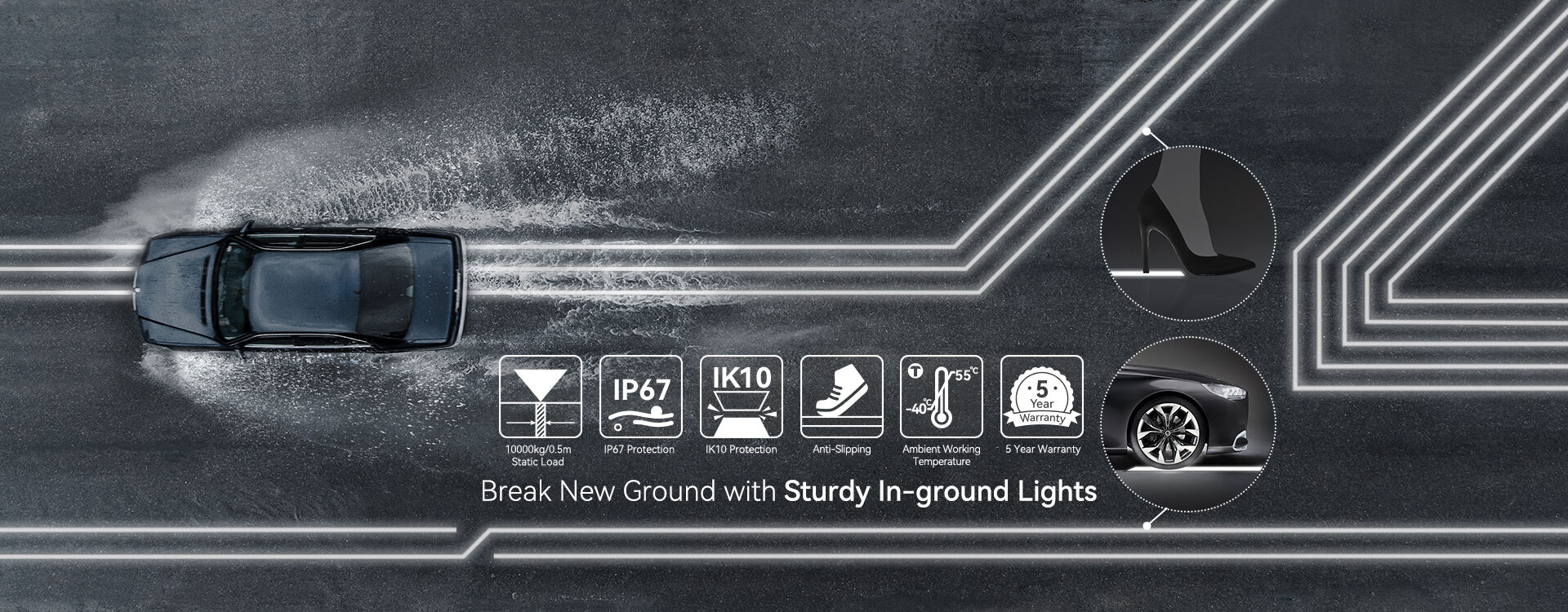 In-ground Linear Light by Clear Lighting | Archello