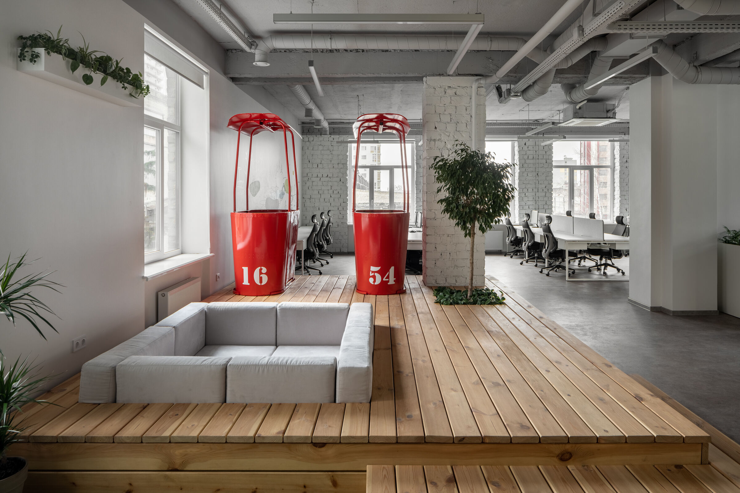 Promodo Hub & Office by Bude Architects offers a transformable platform for the exchange of ...