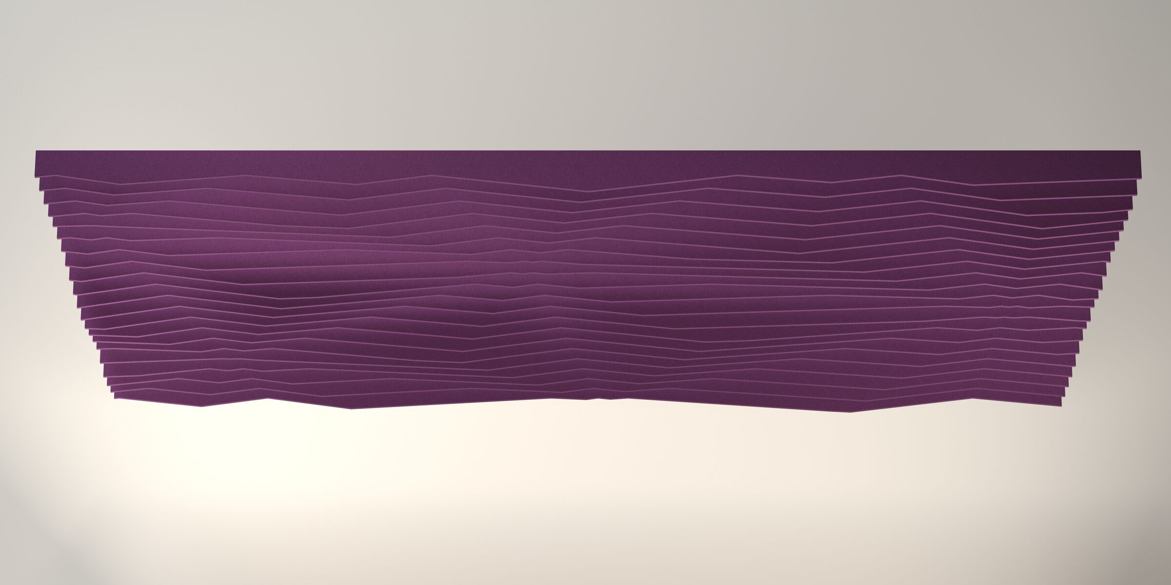 Acoustic Ceiling Baffle Edge Bespoke par {marque} | Archello