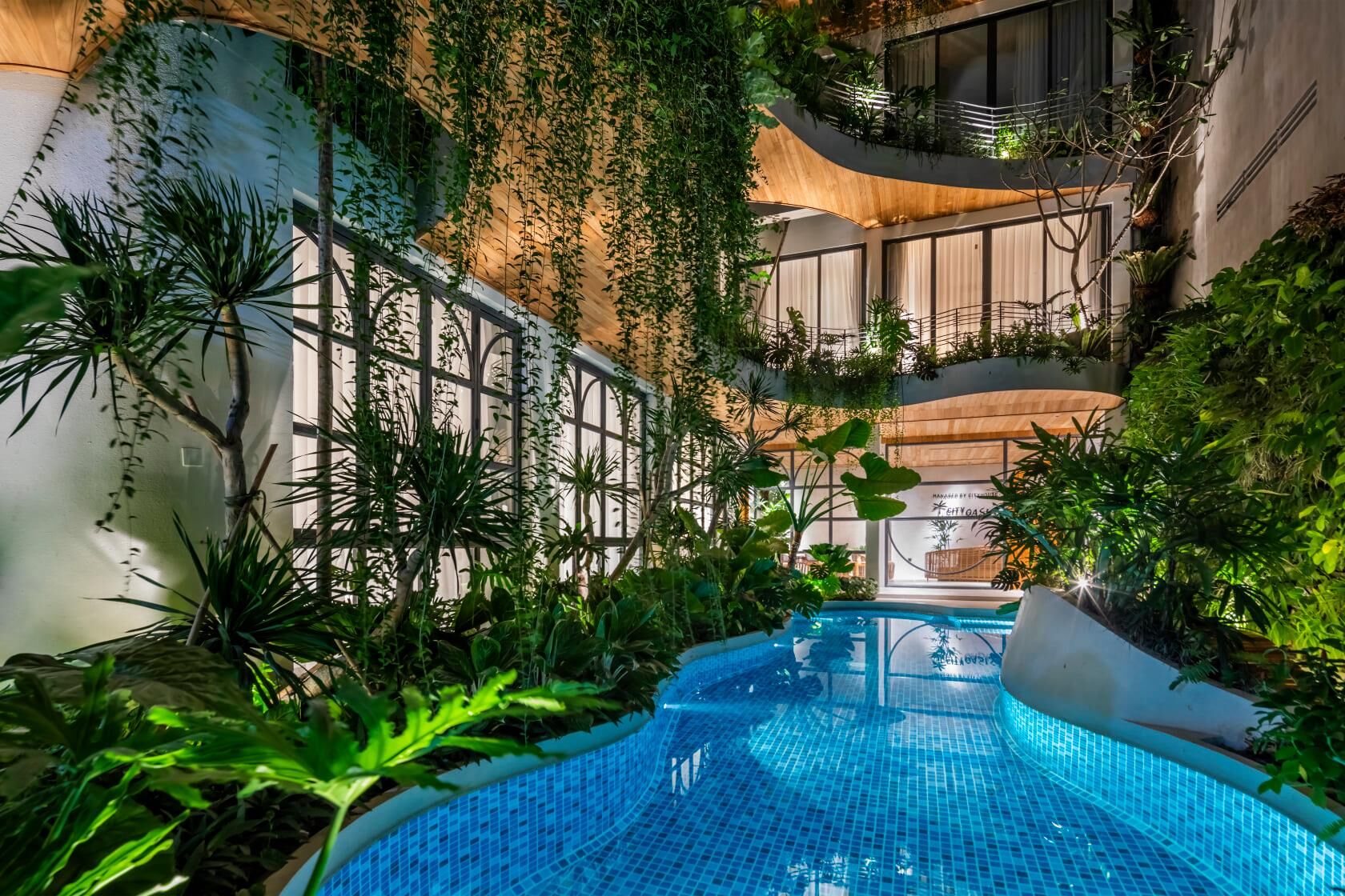 Gallery of City Oasis Apartment | kobi lighting studio | Media - 1