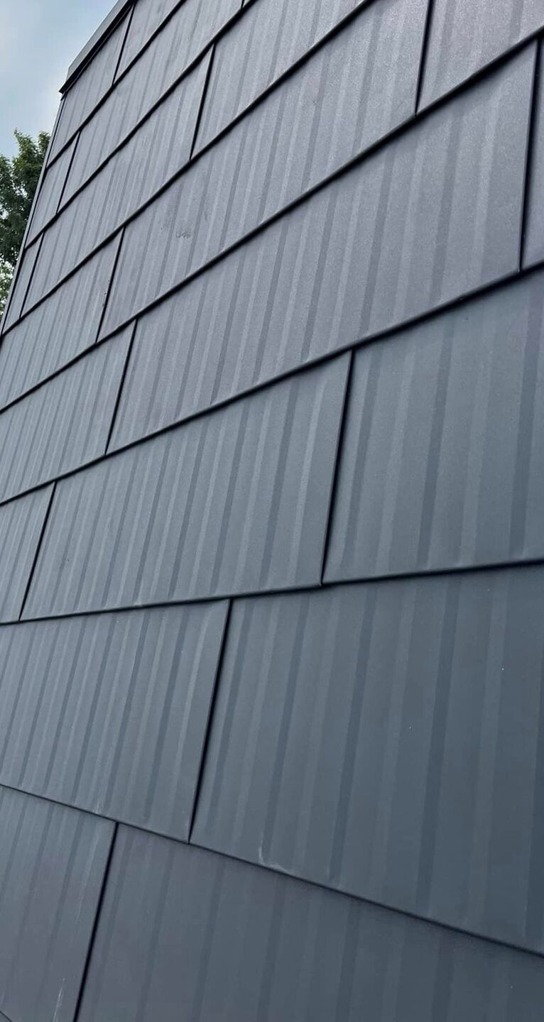Diamond Pattern Metal Siding