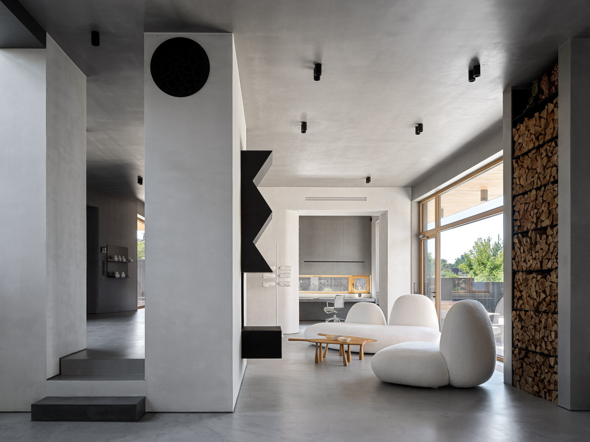 Concrete Interior concept by Le Atelier in Dubai transforms a shell ...