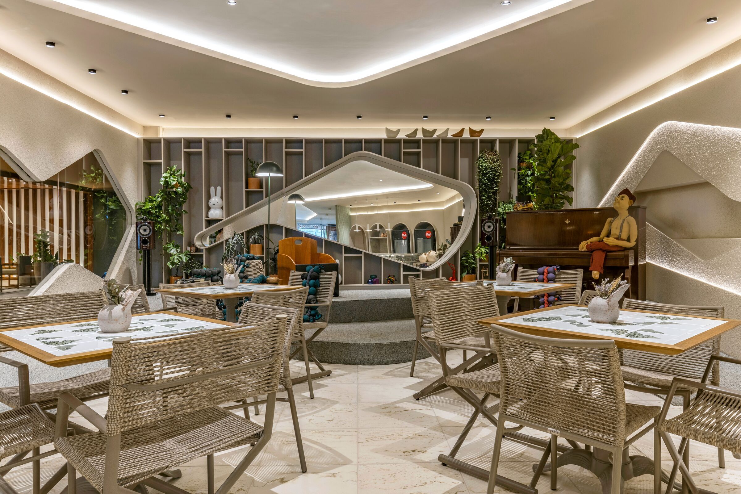 Studio Rodrigo Ferreira + Isto Arquitetura unveil a whimsical cafe in ...