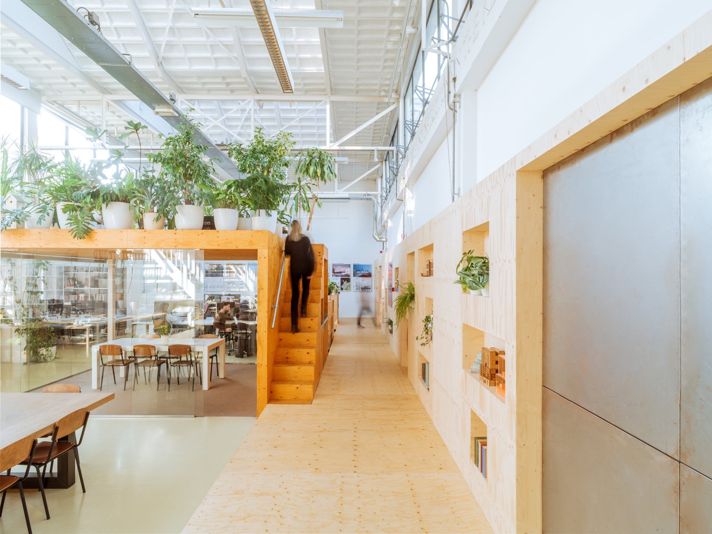 JVST convert a steam-cleaning factory into an open creative studio for the firm | Archello