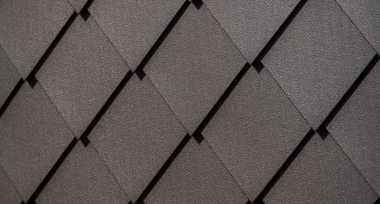 rhomboid roof tile 29 × 29 in light grey and moss green by PREFA GmbH ...