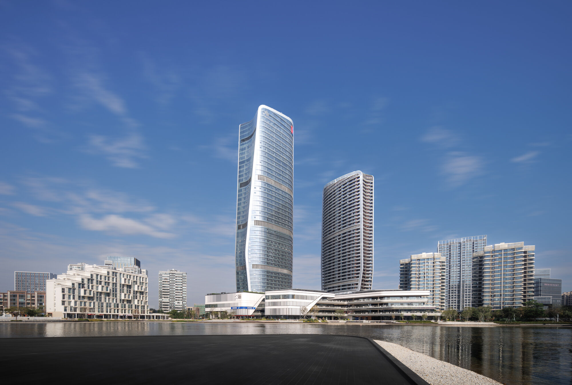 10 Design complete elegant twin towers at the newly planned Jinwan ...
