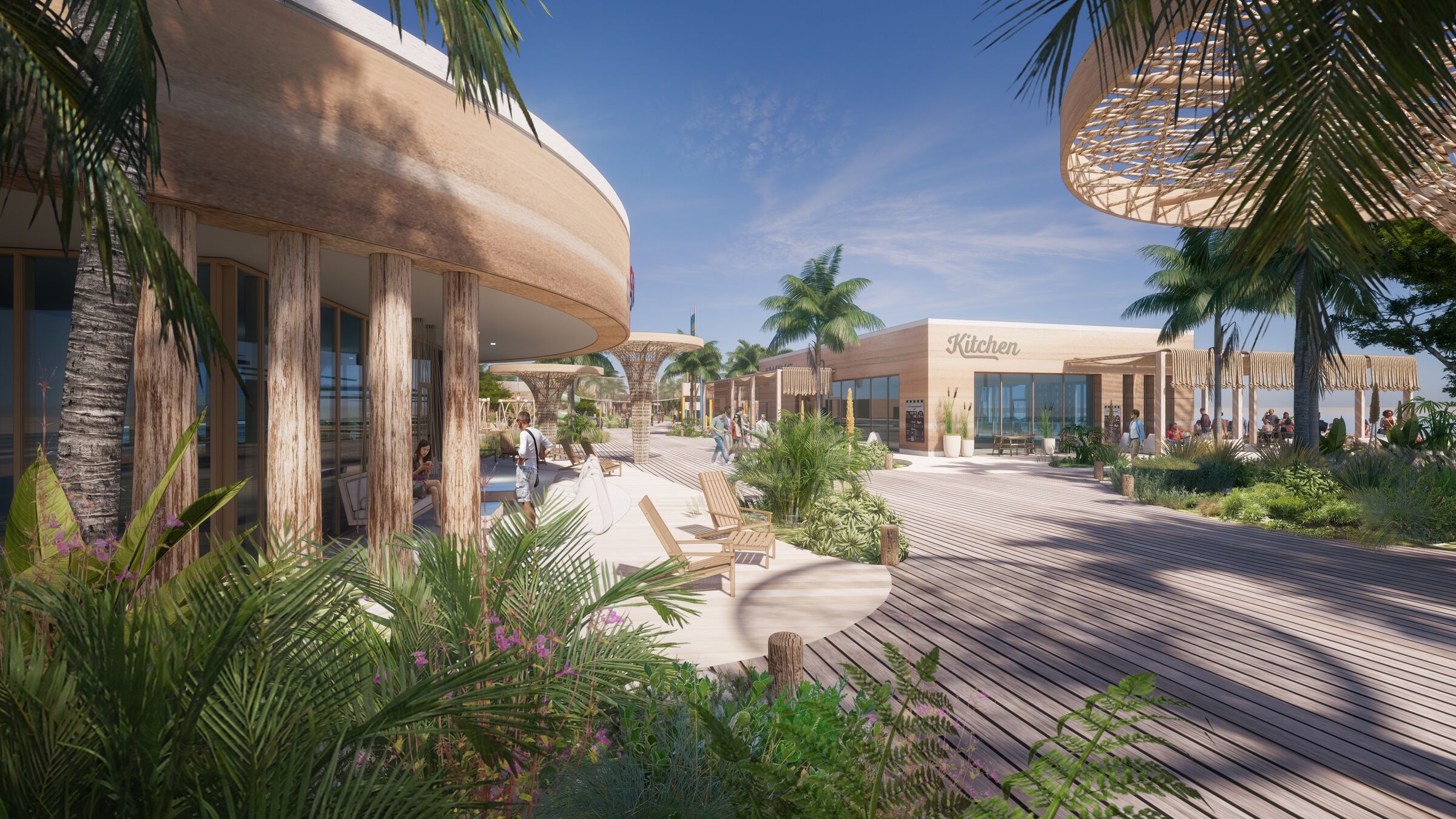 Gallery of 3deluxe develops an eco-friendly beach district using rammed ...
