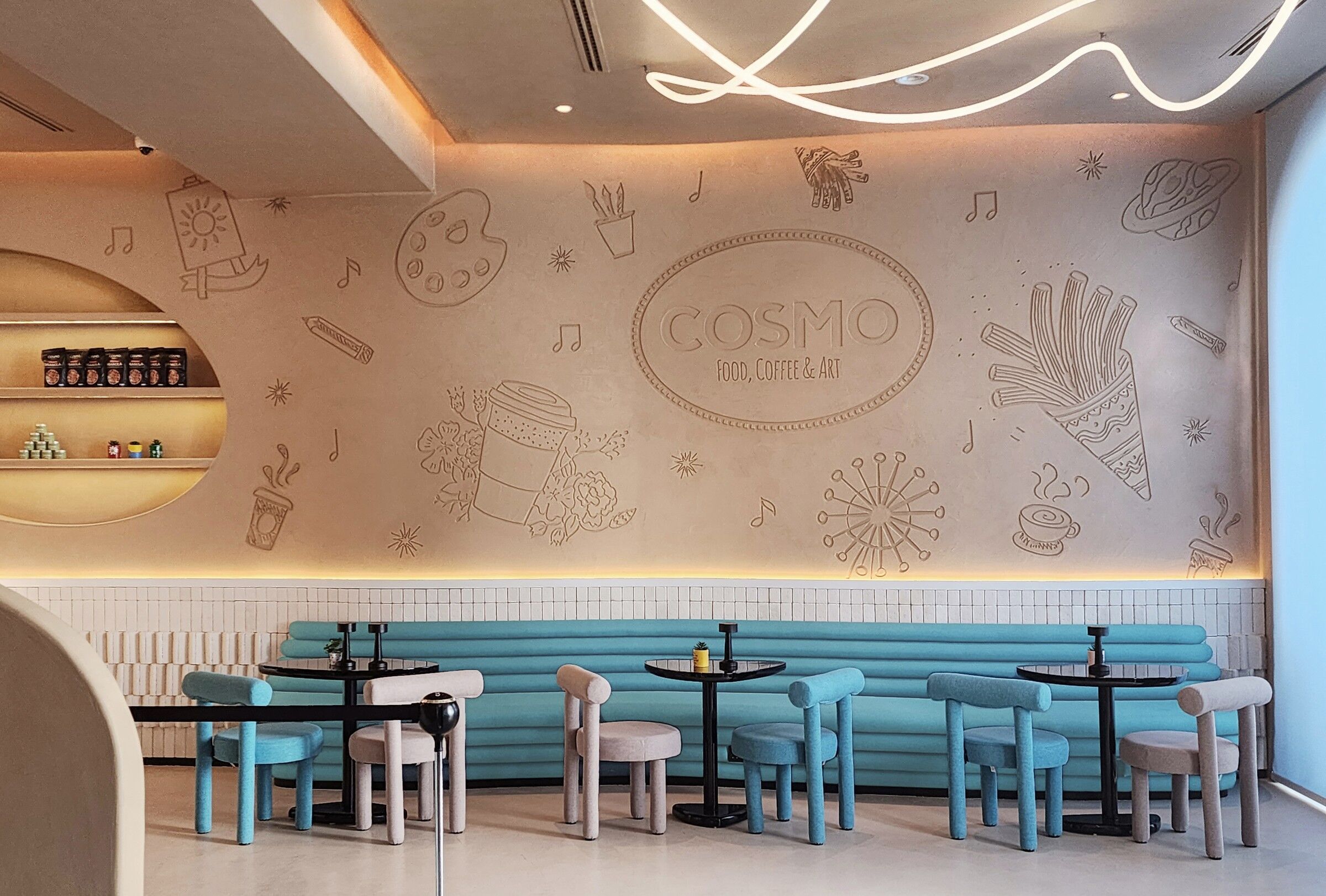 Gallery of COSMO CAFÉ | 4Space Interior Design | Media - 1