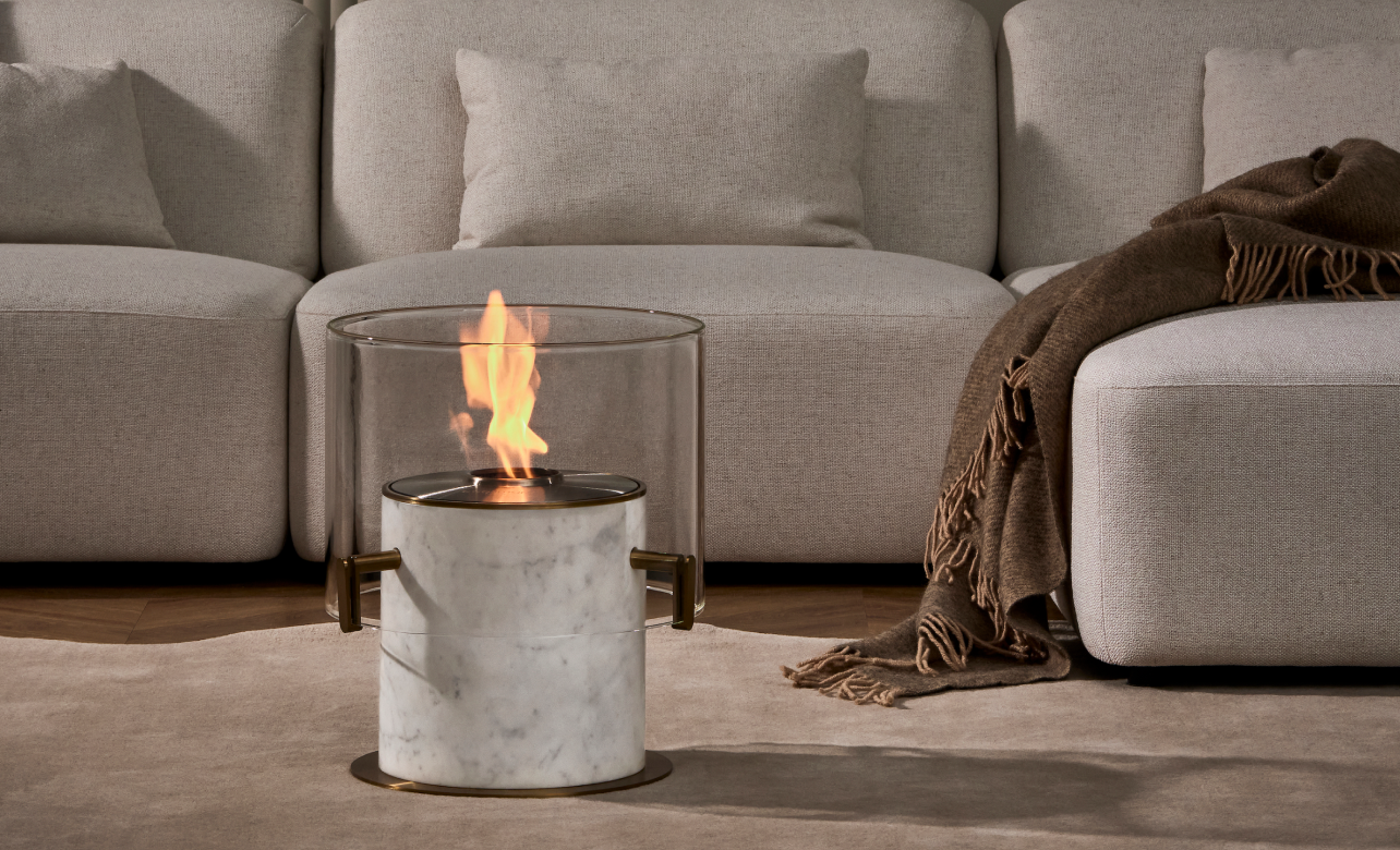 Pillar 3L Low Designer Fireplace by EcoSmart Fire | Archello