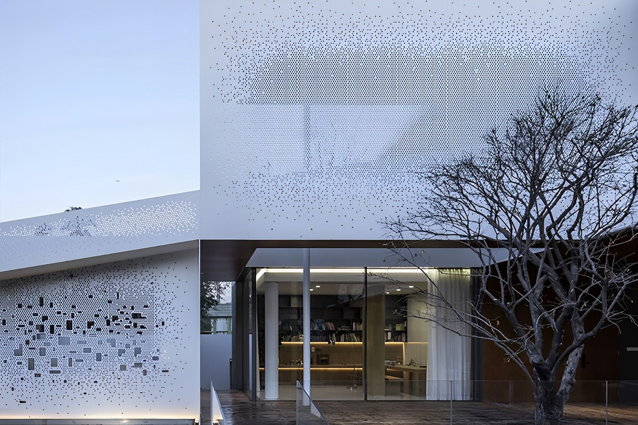 Perforated metal cladding panels for commercial exteriors by TBK Metal ...