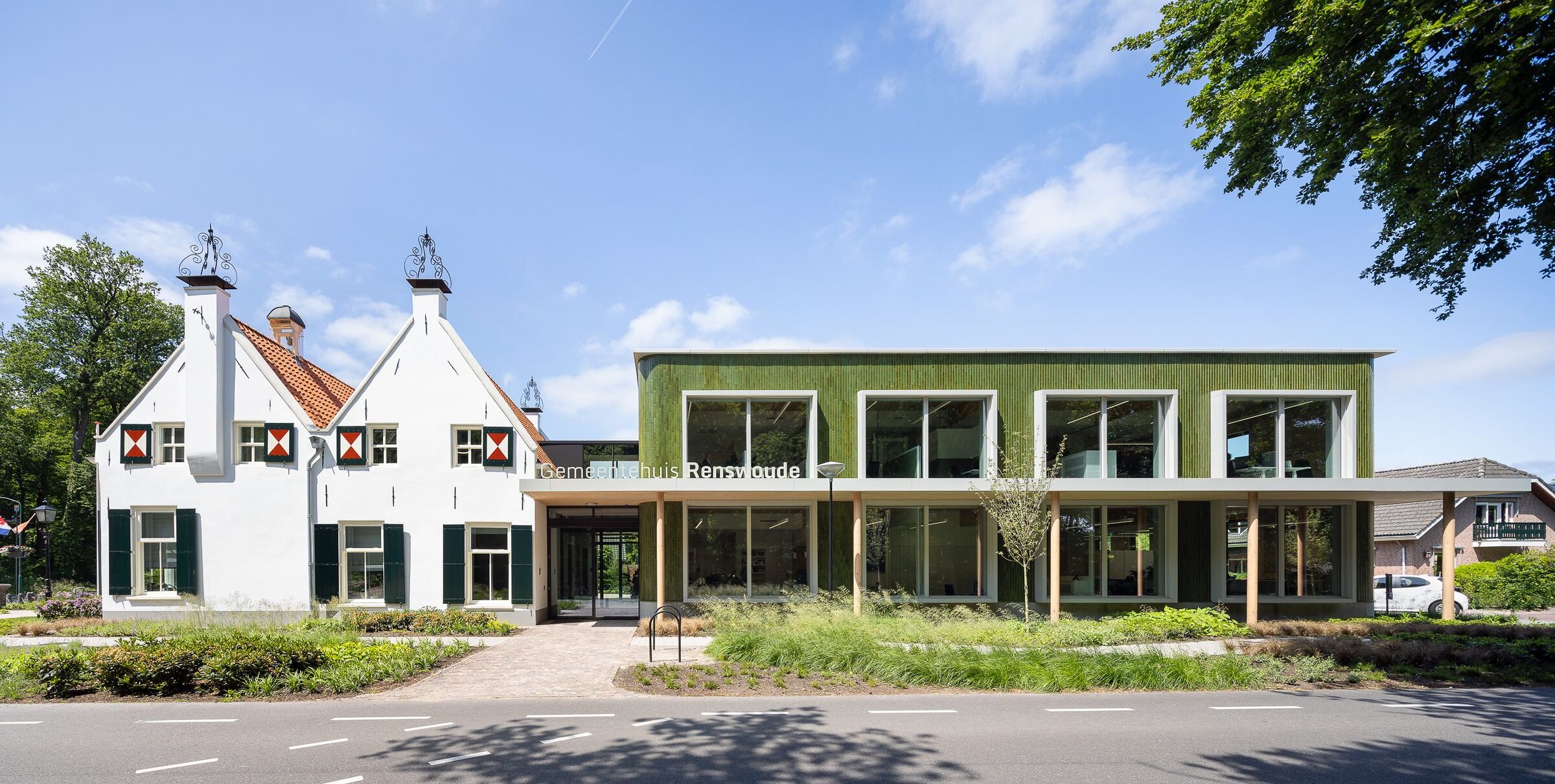 Renswoude town hall renovated and expanded with new construction by CLT ...