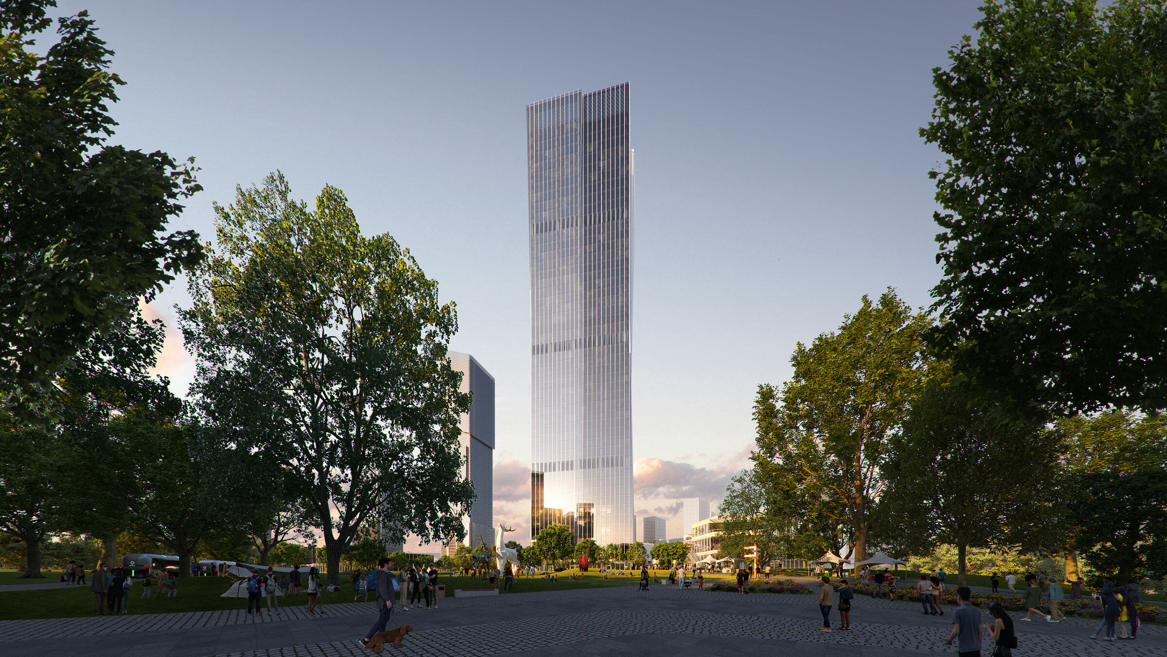 Chengdu Tianfu New Area HQ Base 4 | Aedas | Archello