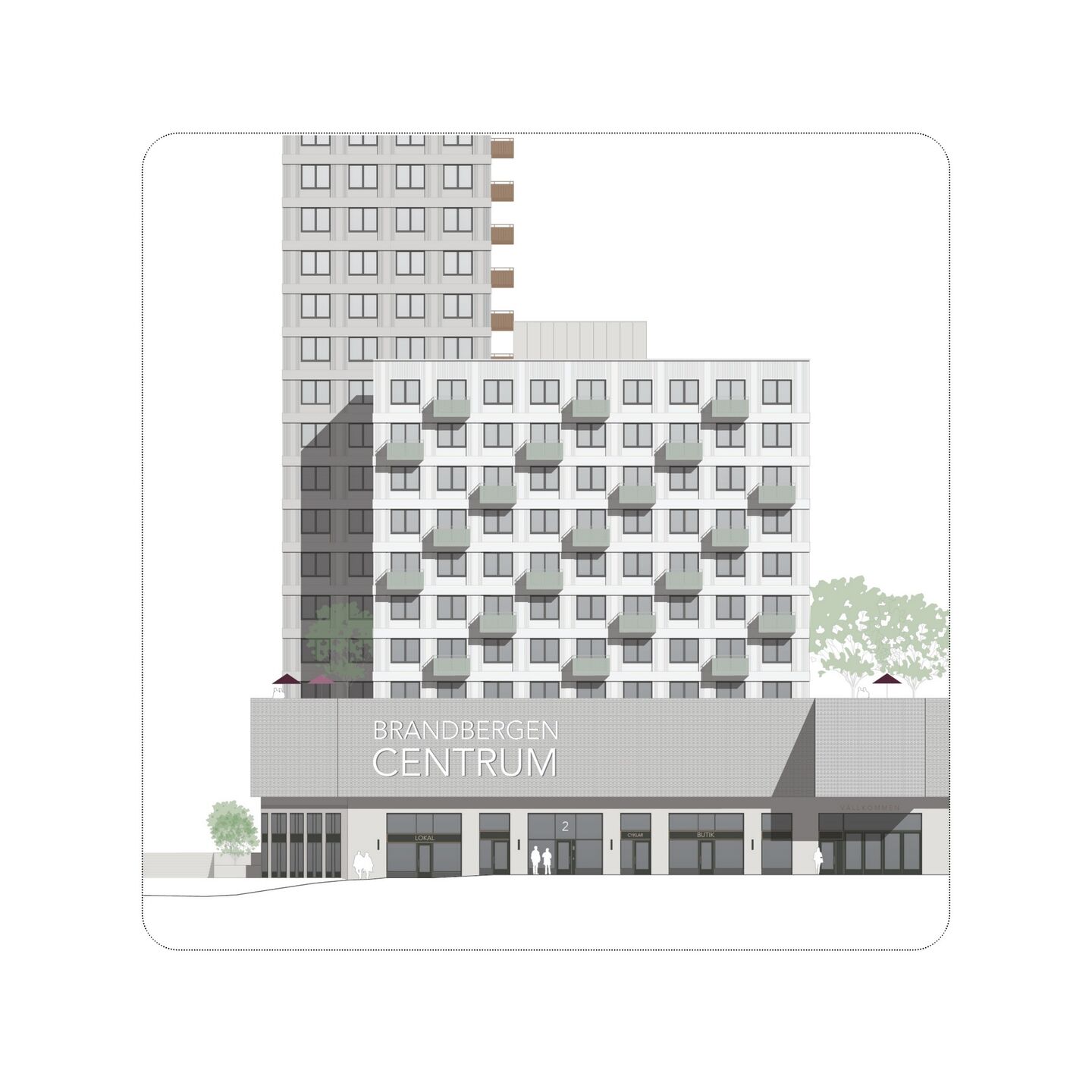 Gallery of Brandbergen Centrum | Urban Couture Arkitekter | Media - 2