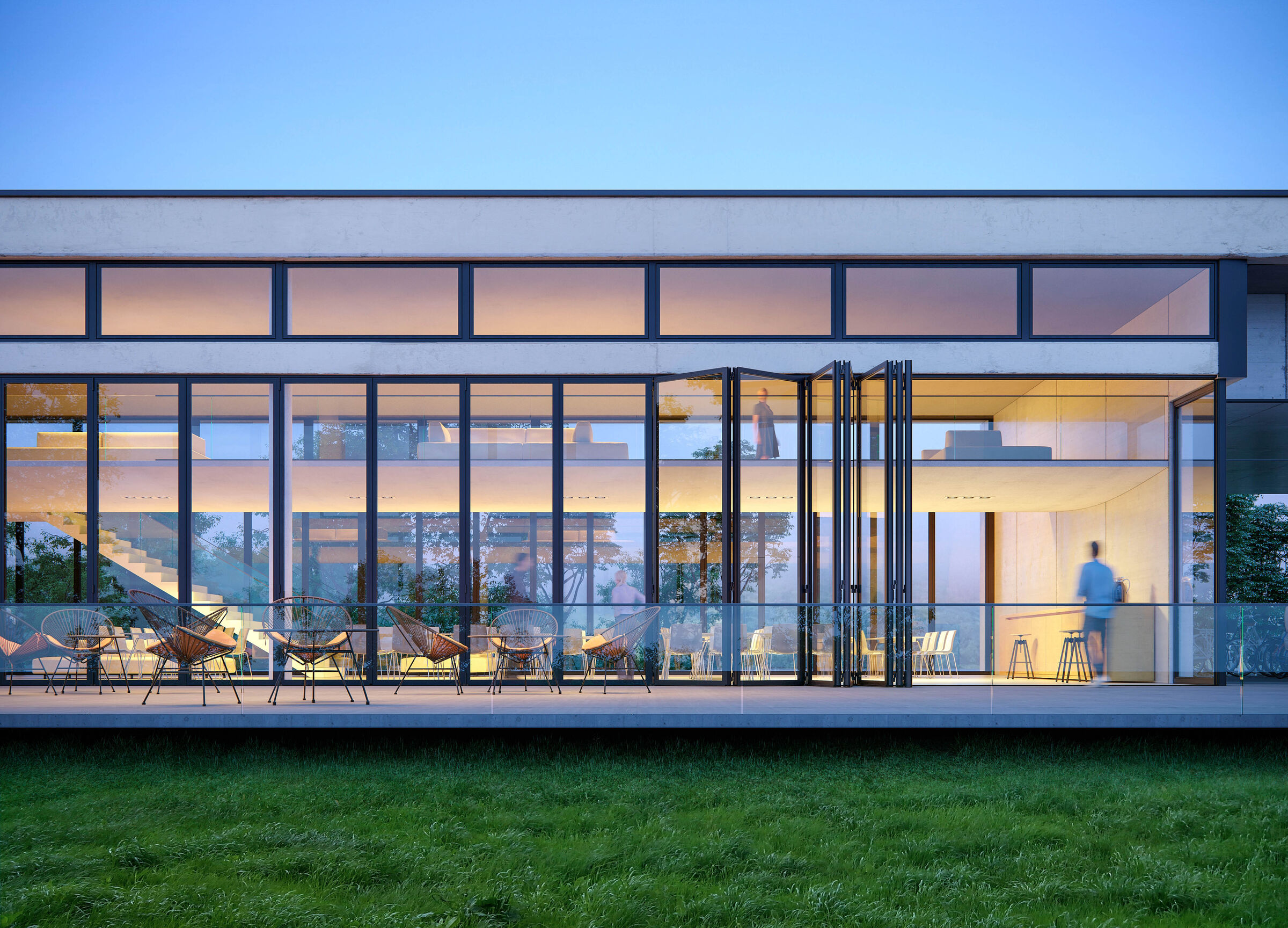 BI-FOLDING DOOR MEGALINE por Solarlux | Archello