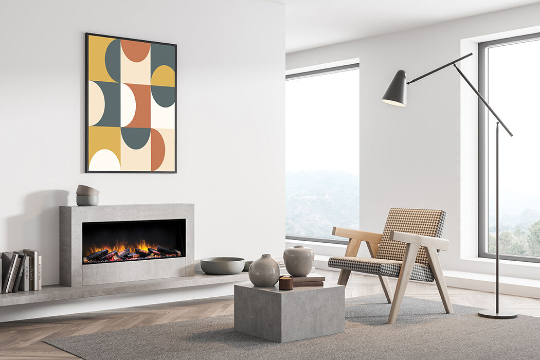 E-FX Slim Line 1000 Electric Fireplace by European Home | Archello