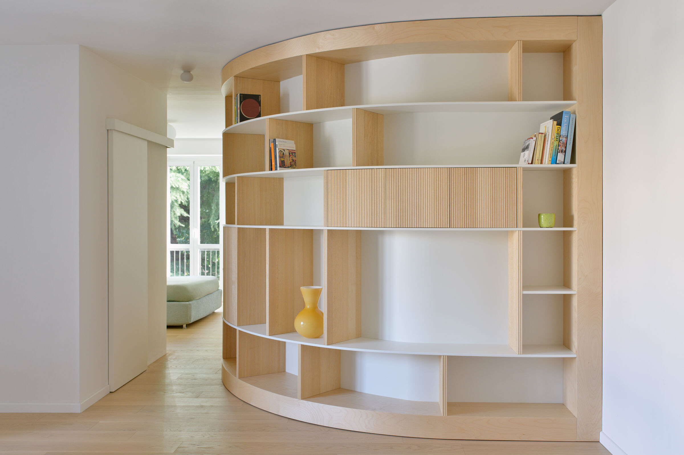 Apartment with a Library | Olbos Studio | Archello