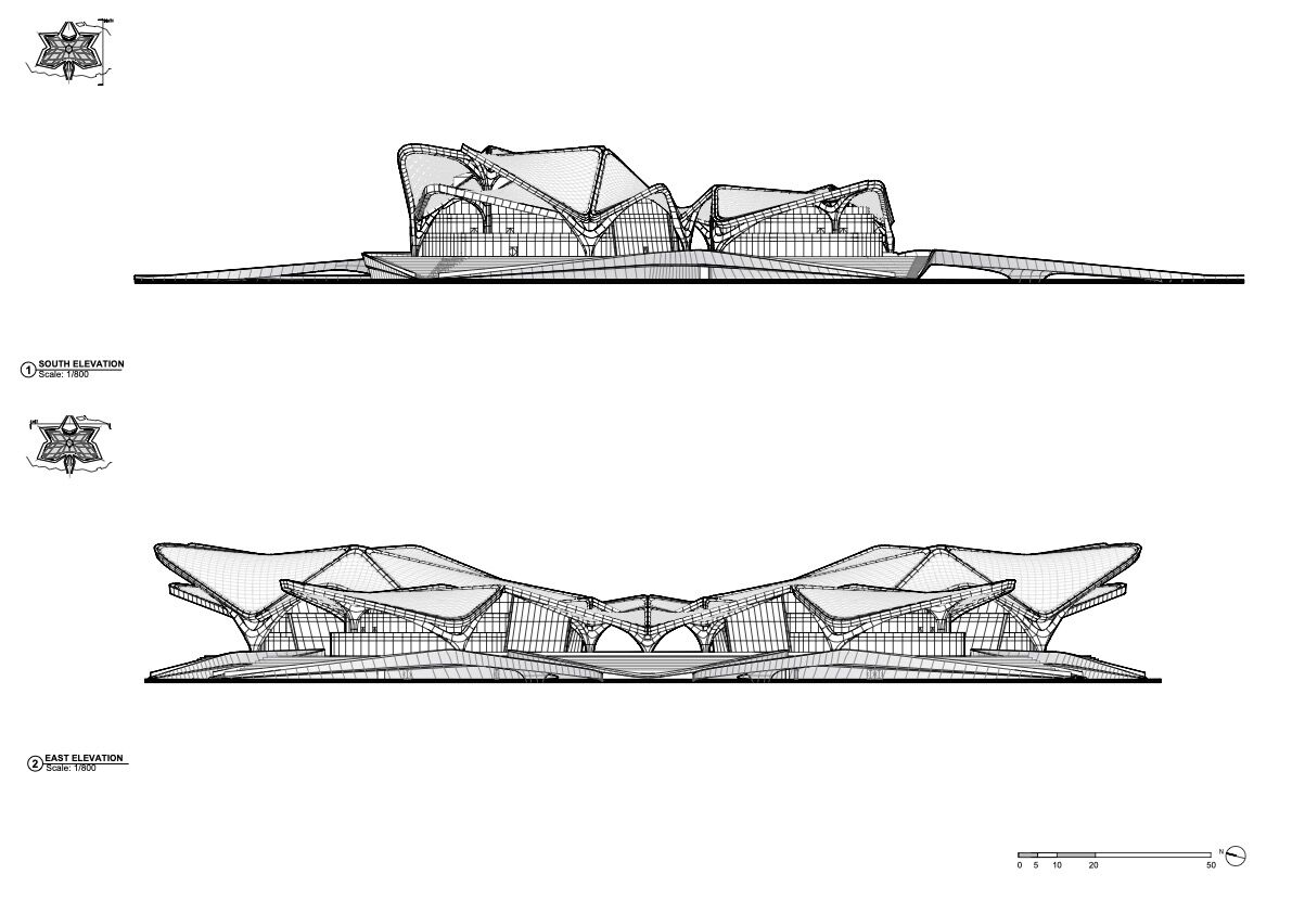 Gallery of Zaha Hadid Architects’ Zhuhai Jinwan Civic Art Centre echoes ...