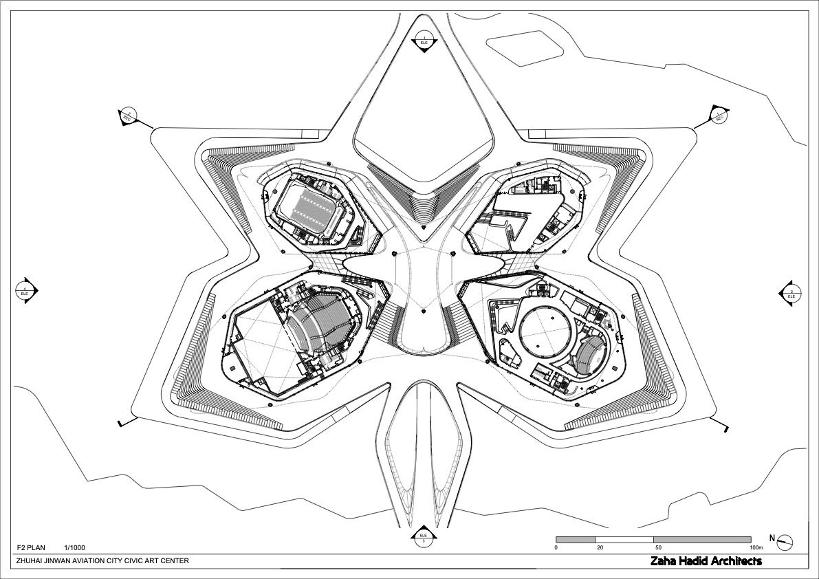 Gallery of Zaha Hadid Architects’ Zhuhai Jinwan Civic Art Centre echoes ...