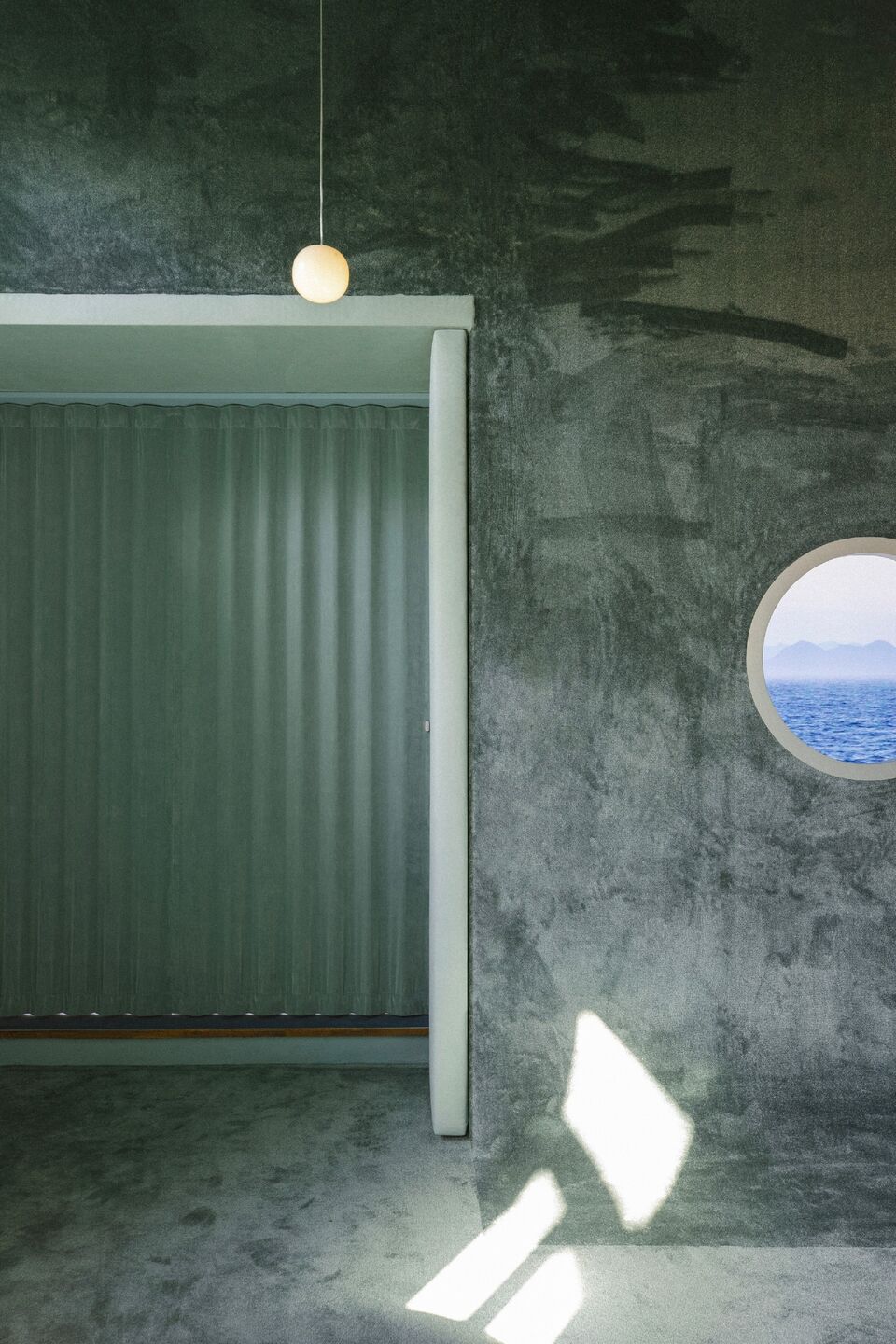 AQUA - mirrored fabric door by dooor | Archello