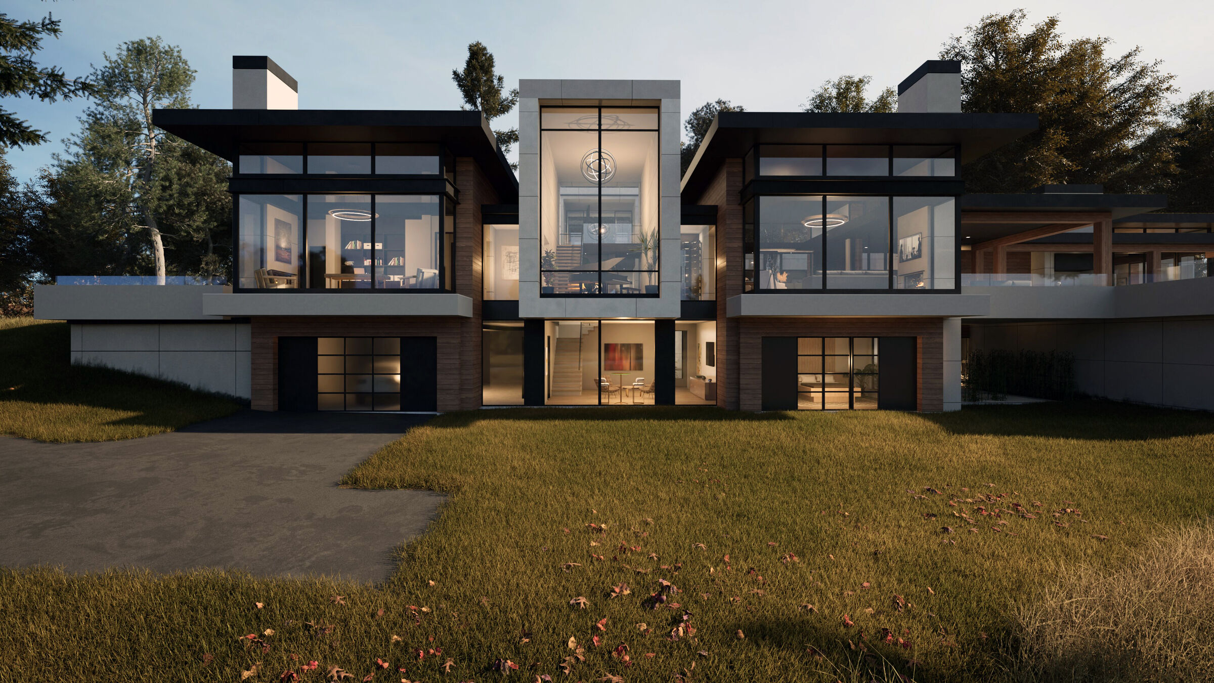 Hillside Modern House Exteriors