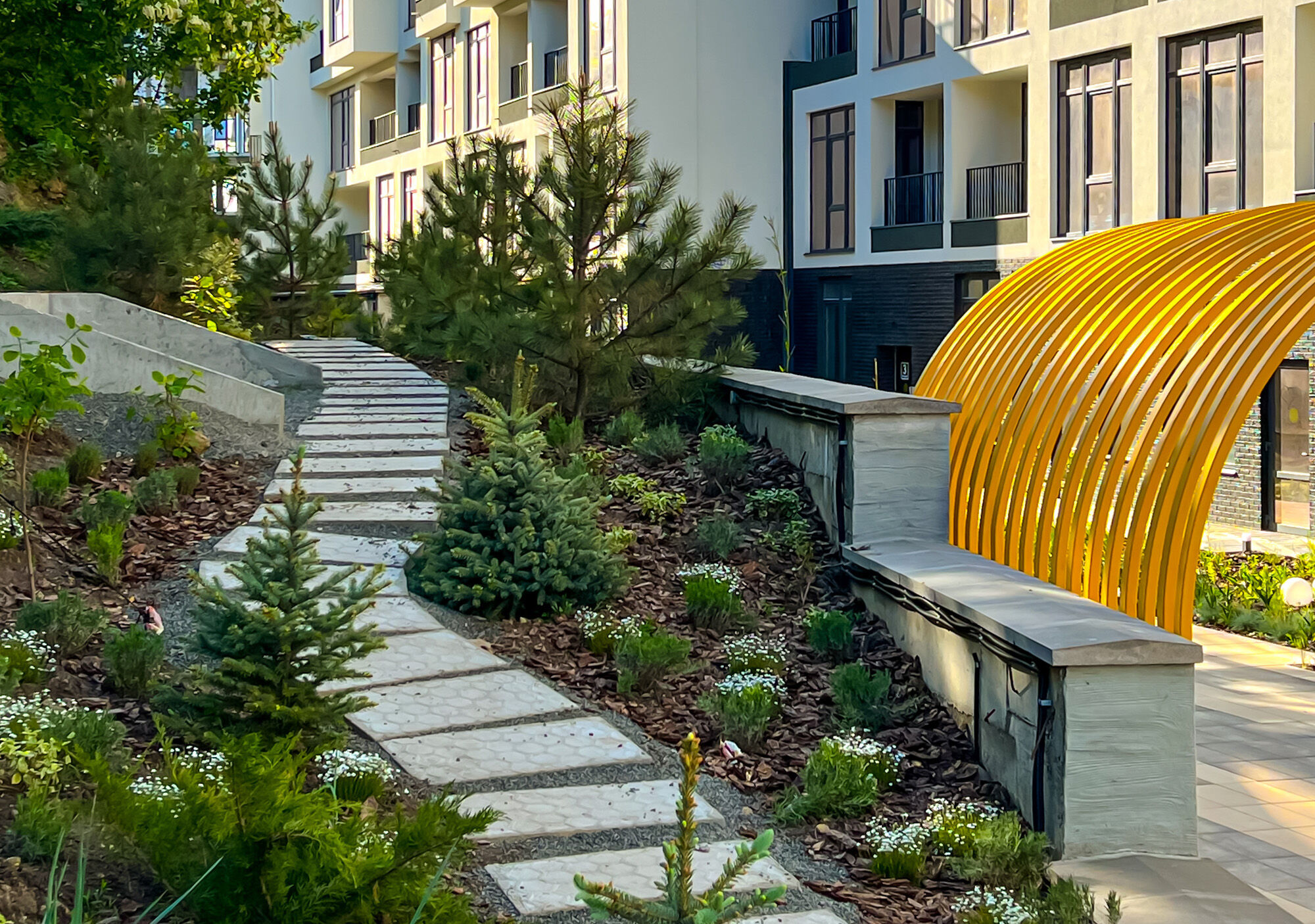 Residential Complex Landscape | Bee Landscaping Bureau | Archello