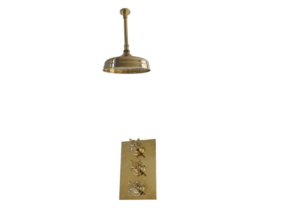 BTS43 Dual control concealed thermostatic ceiling mounted shower by ...