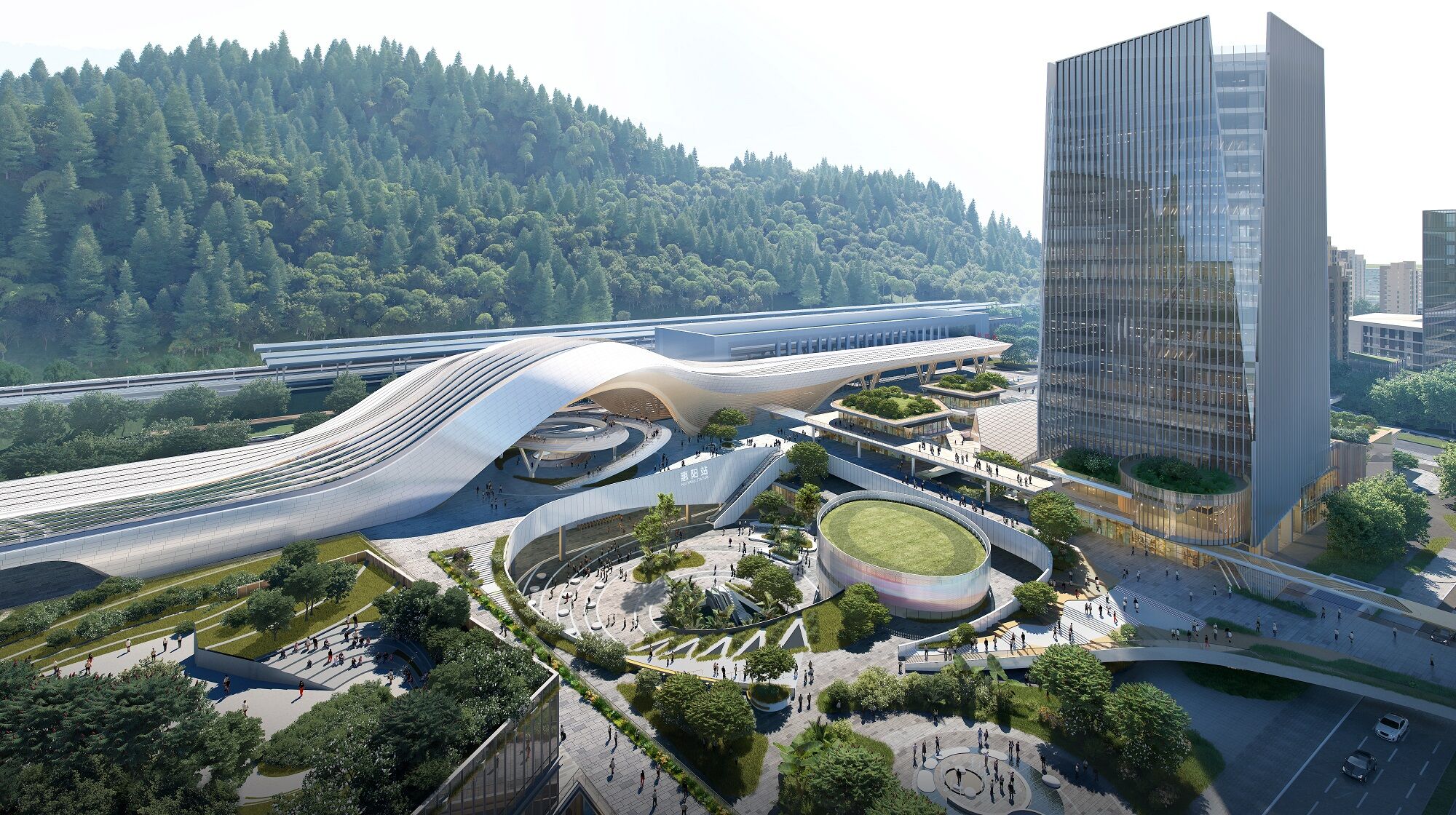 Huizhou Huiyang Station Transportation Hub | Aedas | Archello