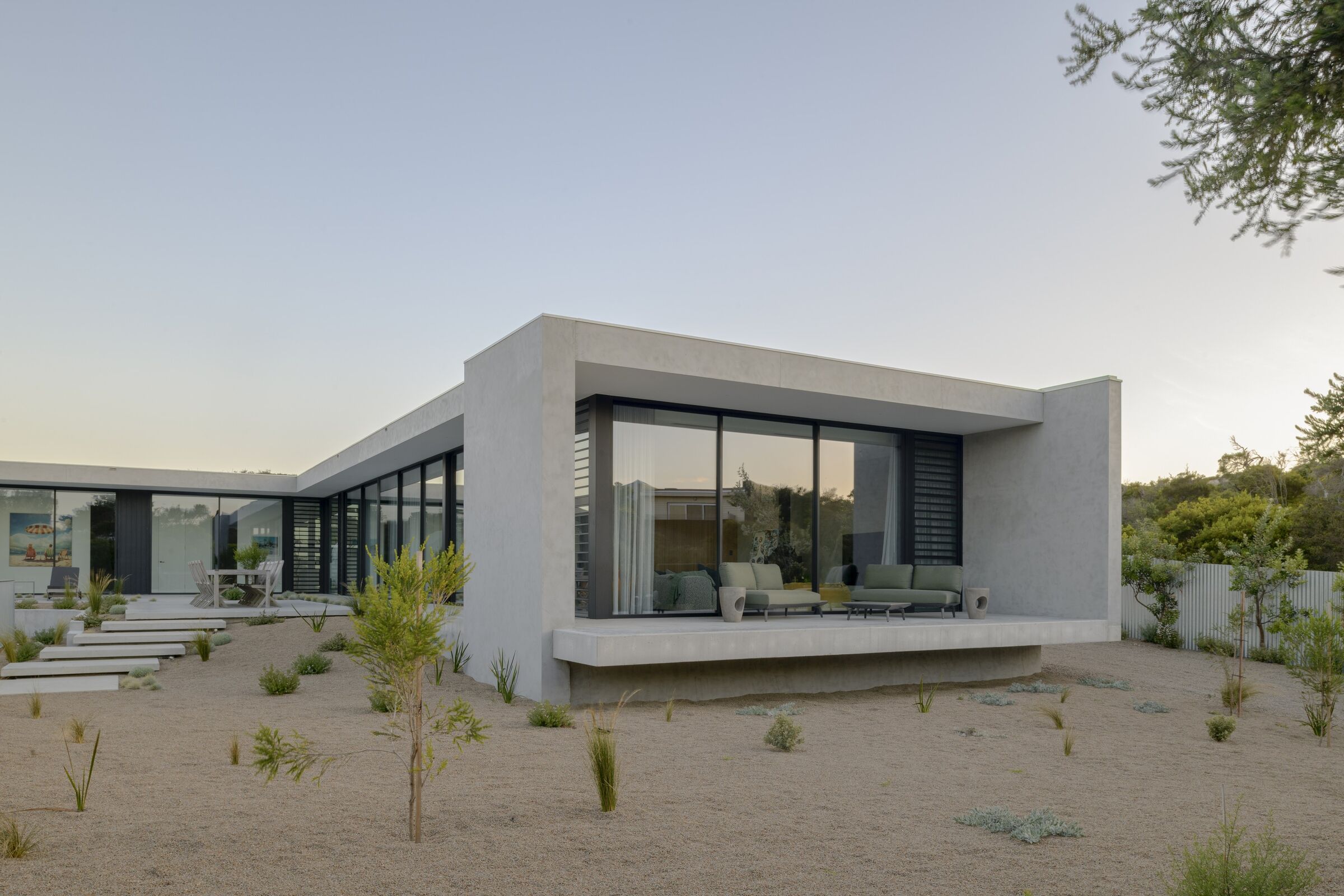 Modern Concrete Beach House