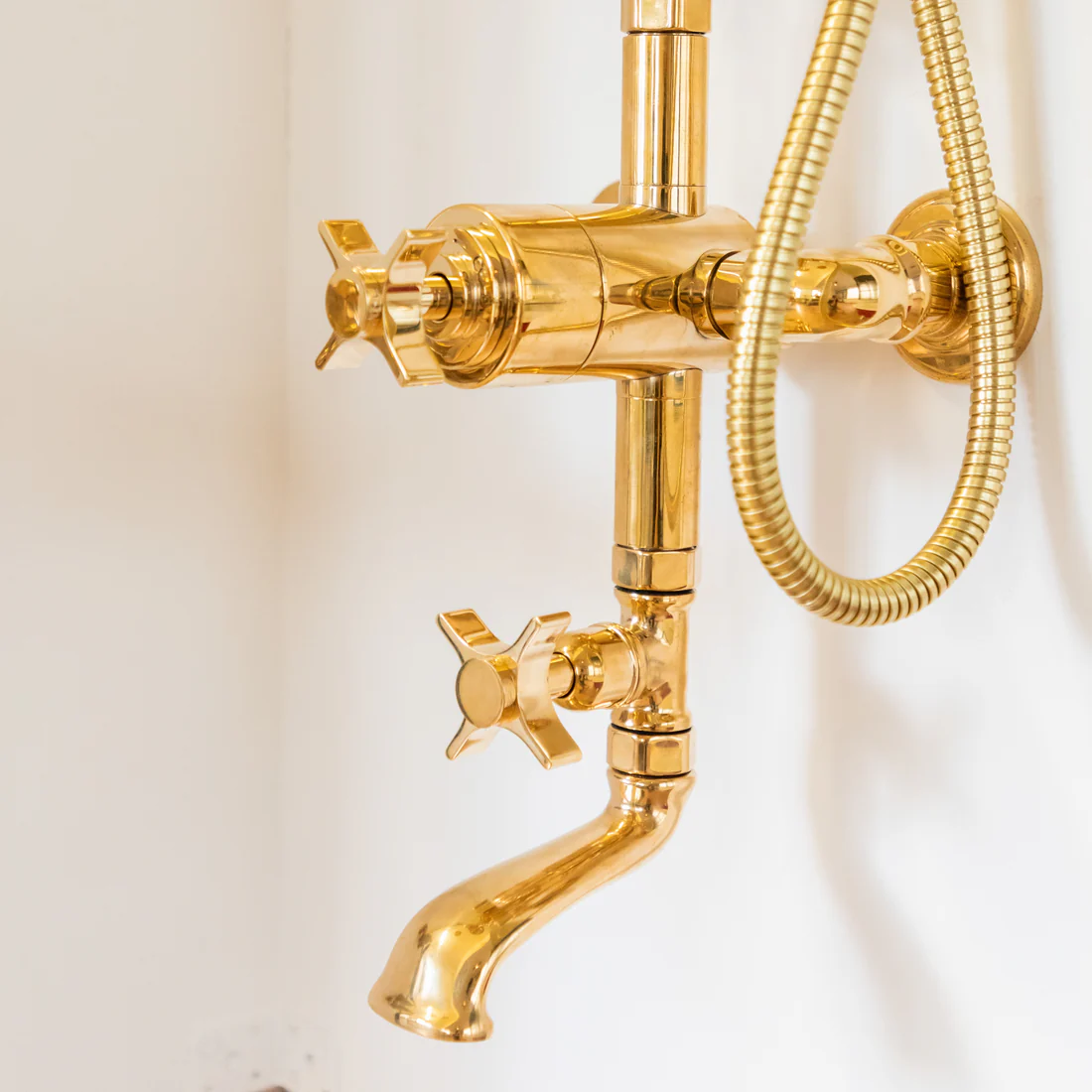 BTS3 EXPOSED THERMOSTATIC COLUMN SHOWER WITH HAND SHOWER & BATH FILLER ...