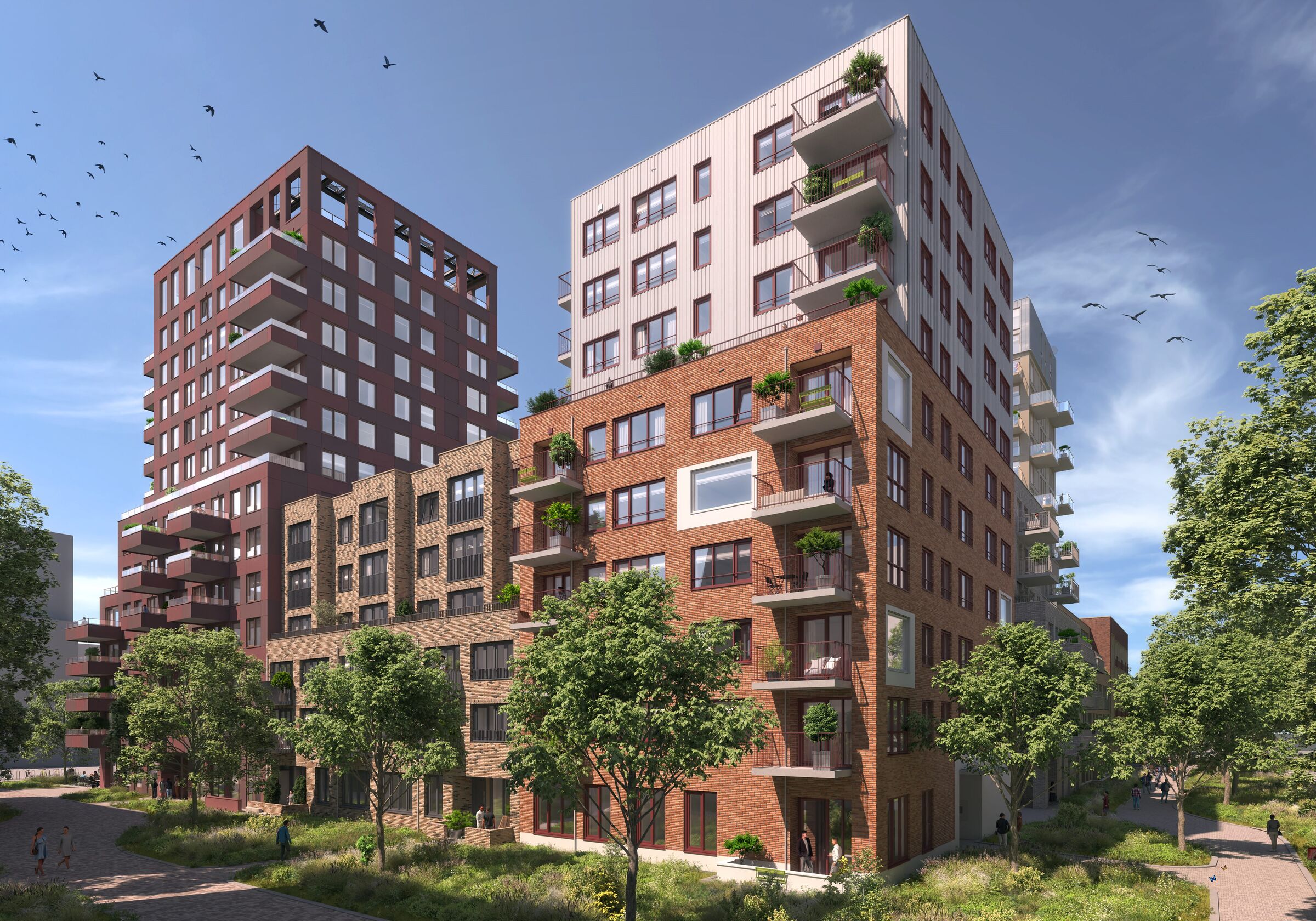 Characteristic building blocks for Utrecht Merwede | GROUP A | Archello