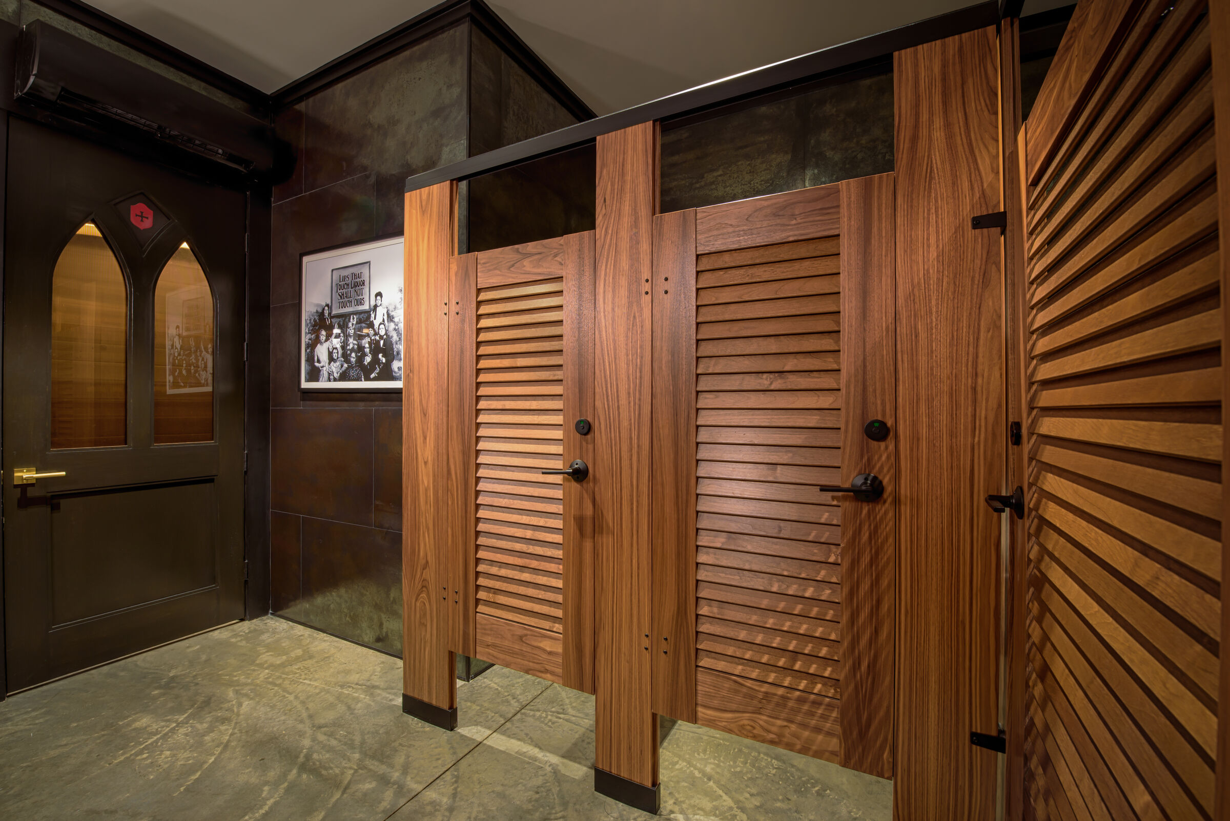 Wood Restroom Partitions