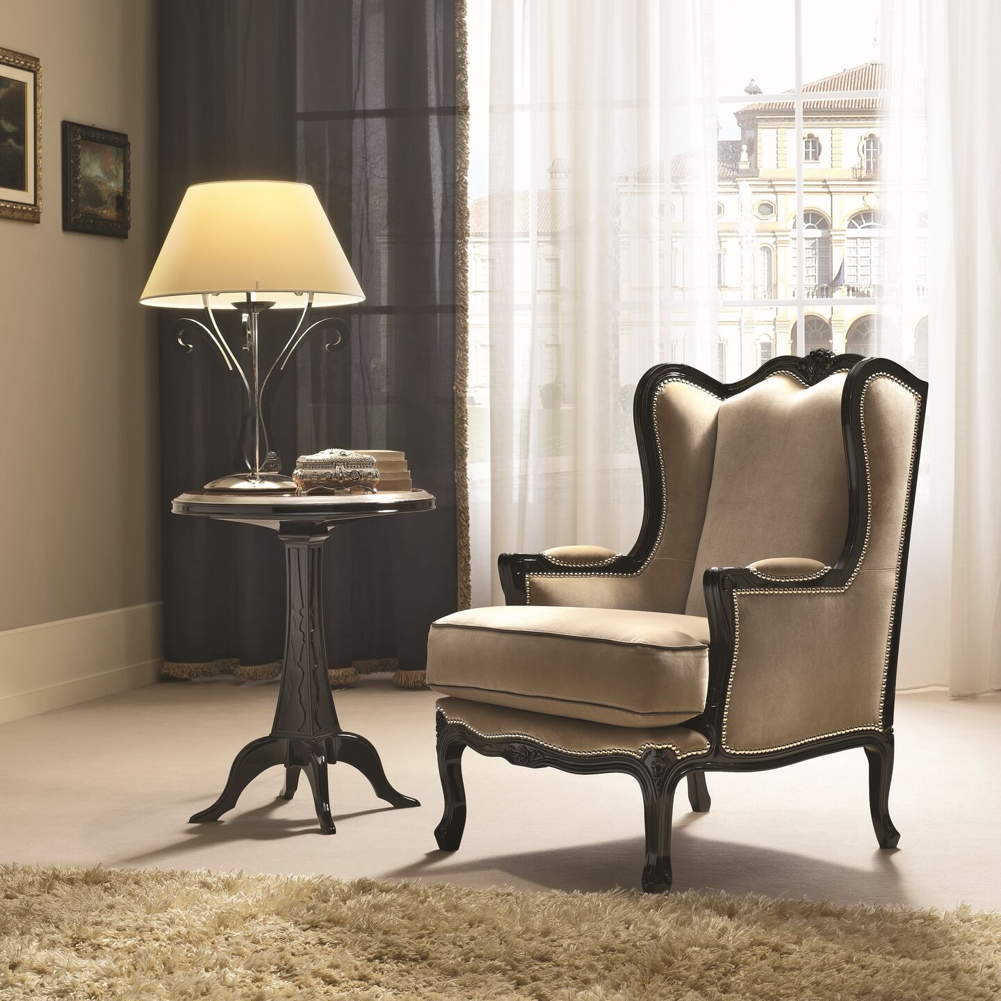 Timeless Wingback Armchair - 21405 by MODENESE LUXURY INTERIORS | Archello