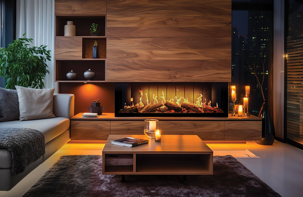 TrueFlame 150 3DX Electric Fireplace by European Home | Archello